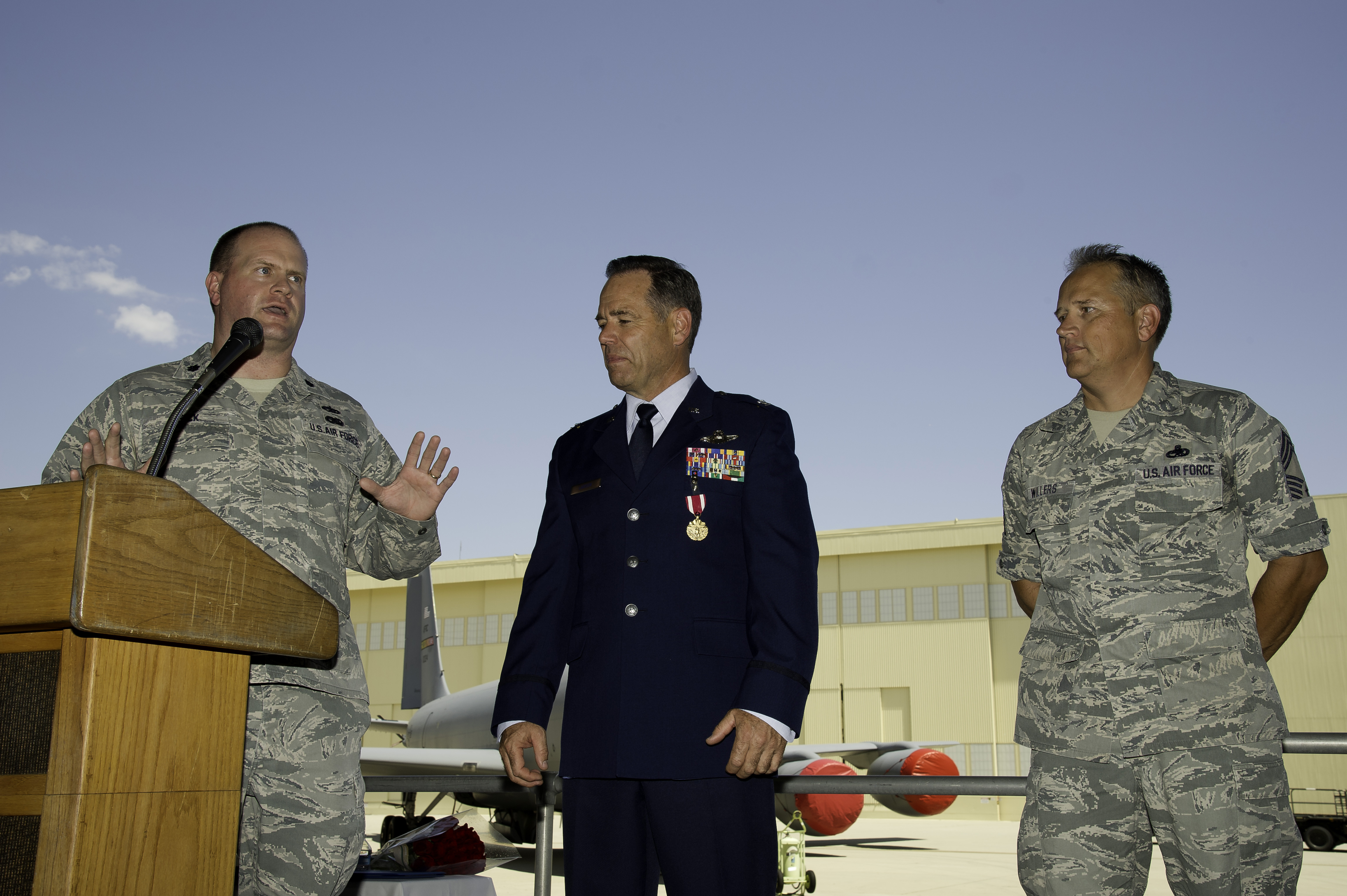 Col Mark Larson's promotion and farewell