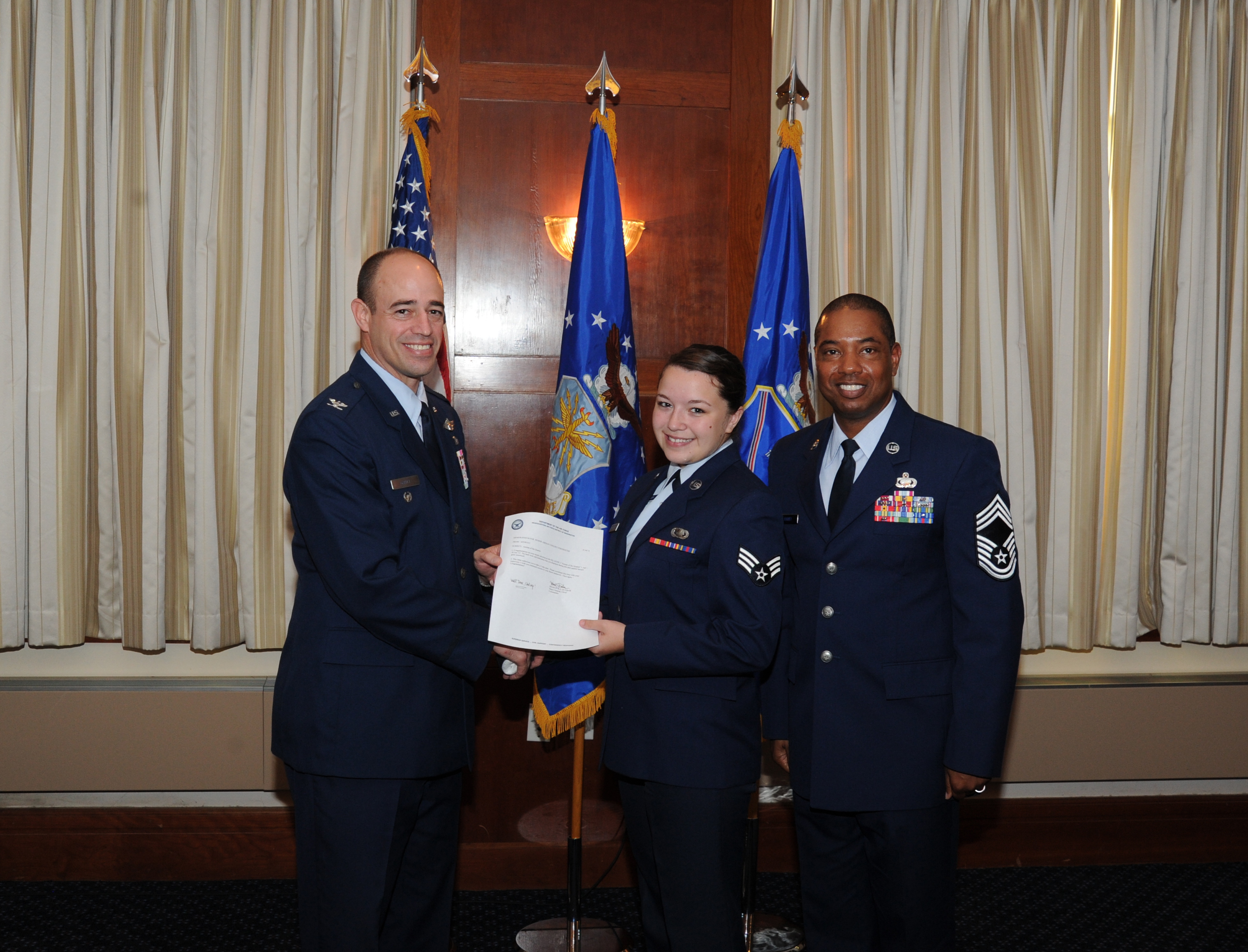 Quarterly award winners recognized by AFDW leadership