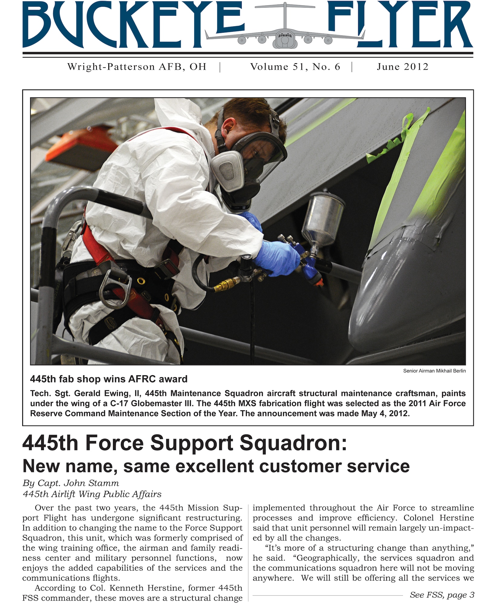 June Issue Of The Buckeye Flyer Now Available 445th Airlift Wing