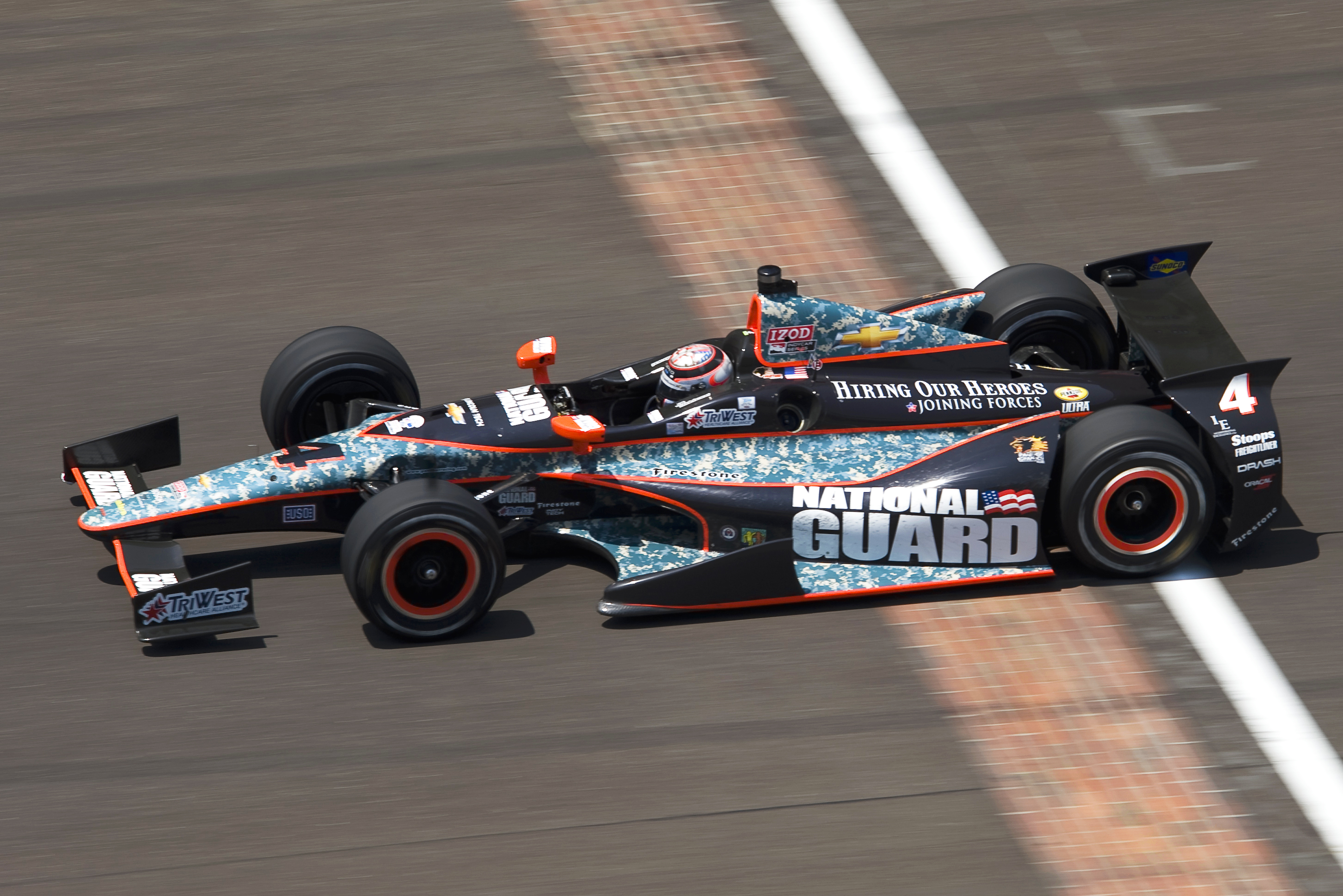 National Guard Sponsored No. 4 Indy Car machine Panther Racing Driver J ...