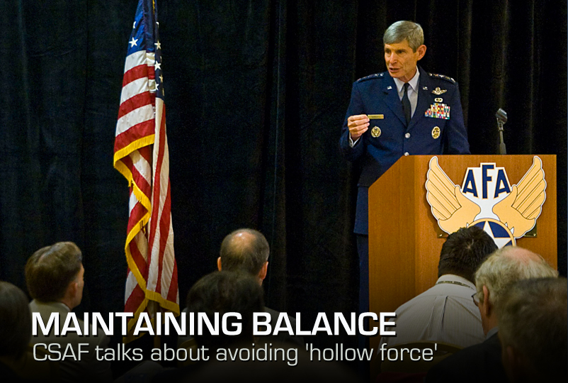 CSAF: Balance required to avoid a 'hollow force' > Air Force > Article ...