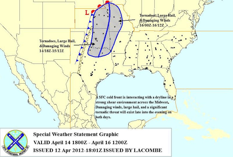 Early 26th OWS forecasts help save lives, equipment > 557th Weather ...