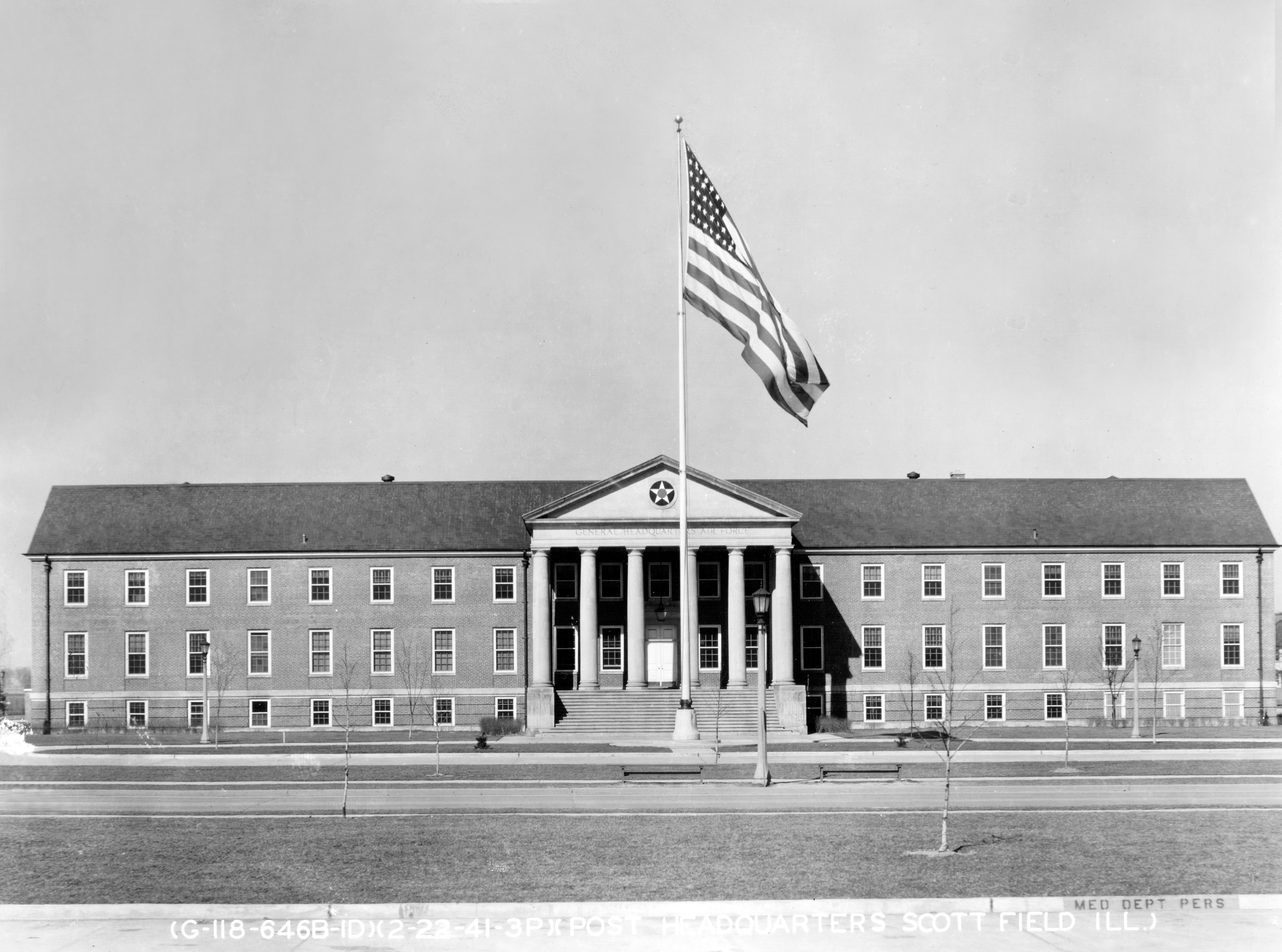 Post Headquarters, Scott Field, Illinois, 1941
