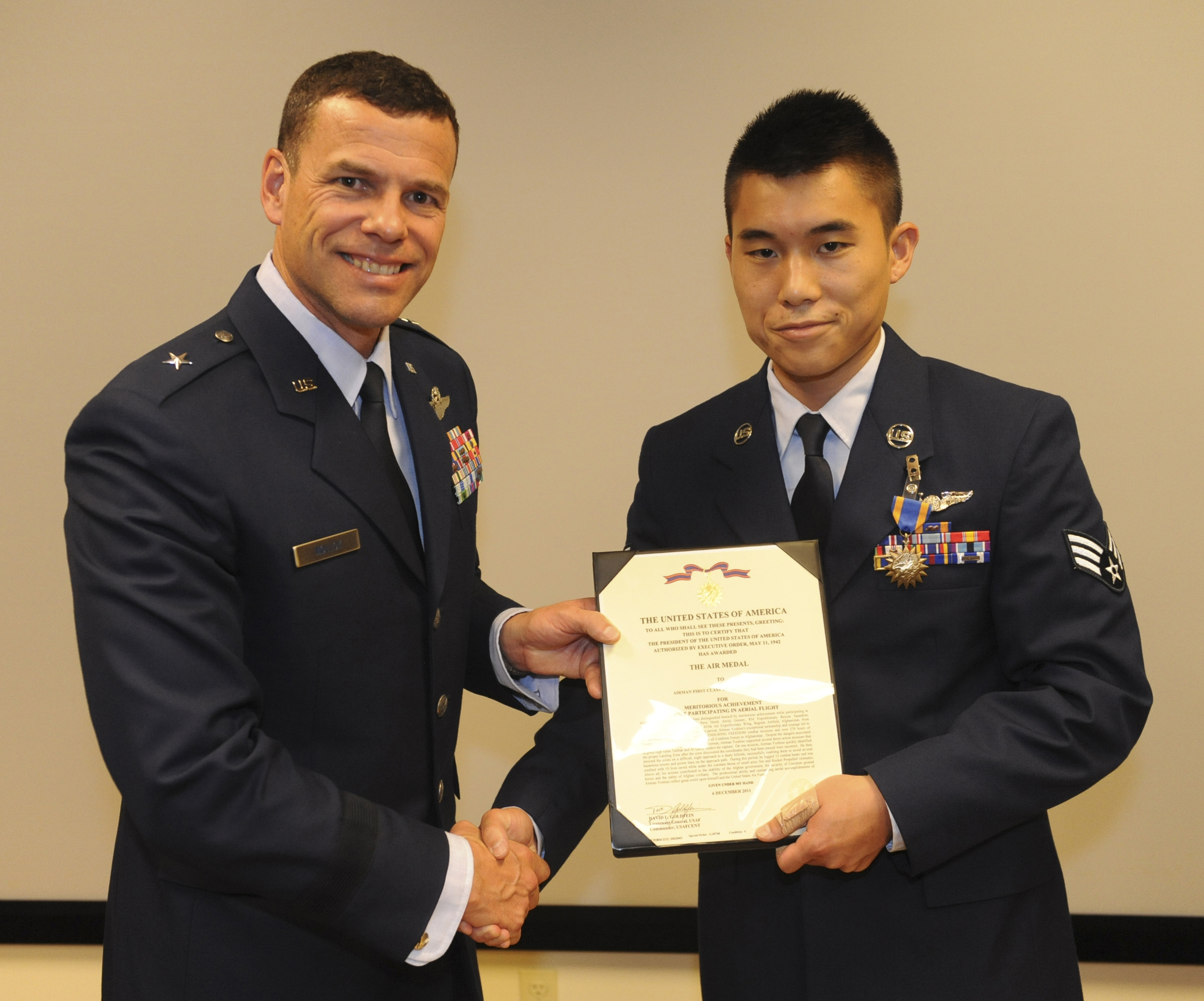 Kadena pilots awarded Combat Action Medals > Kadena Air Base > News