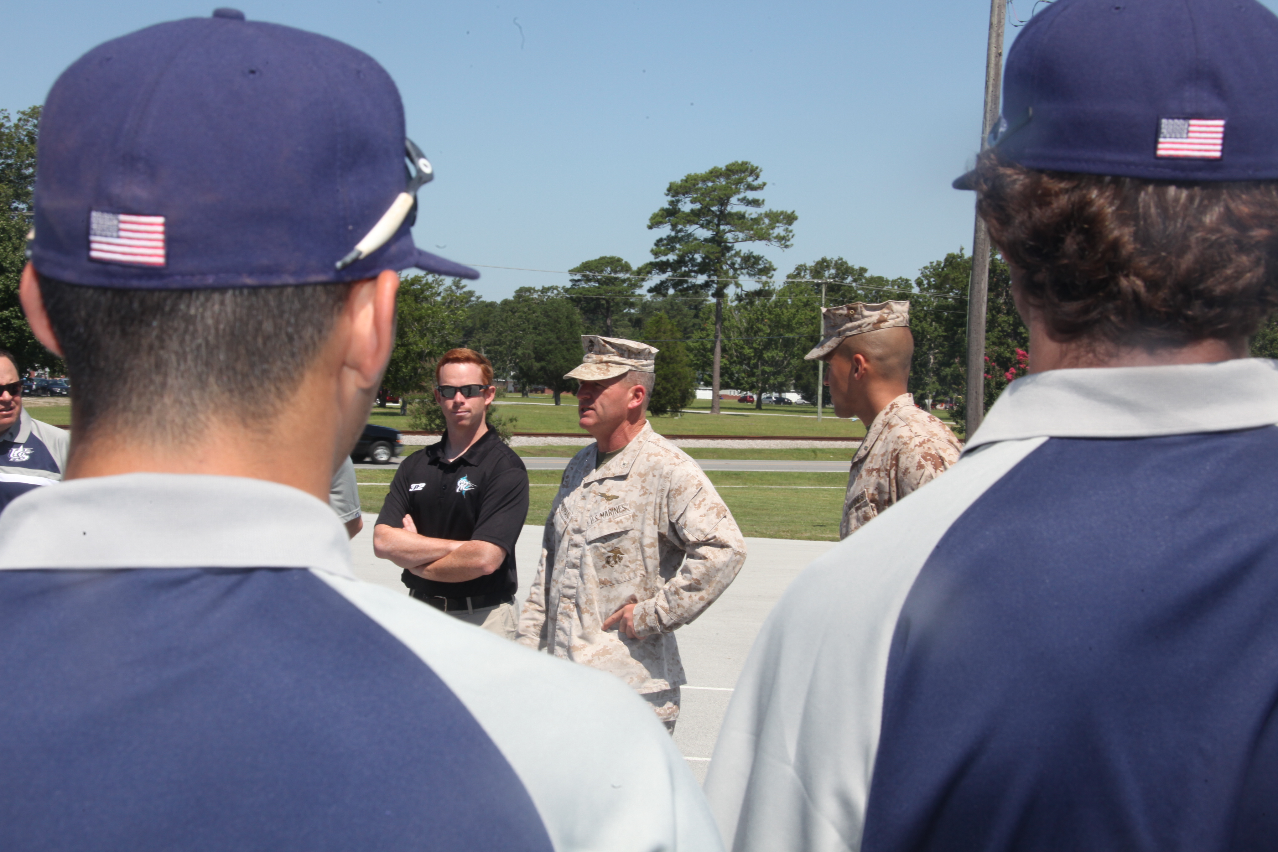 Team USA Mens Baseball visits Marine air station > United States Marine ...