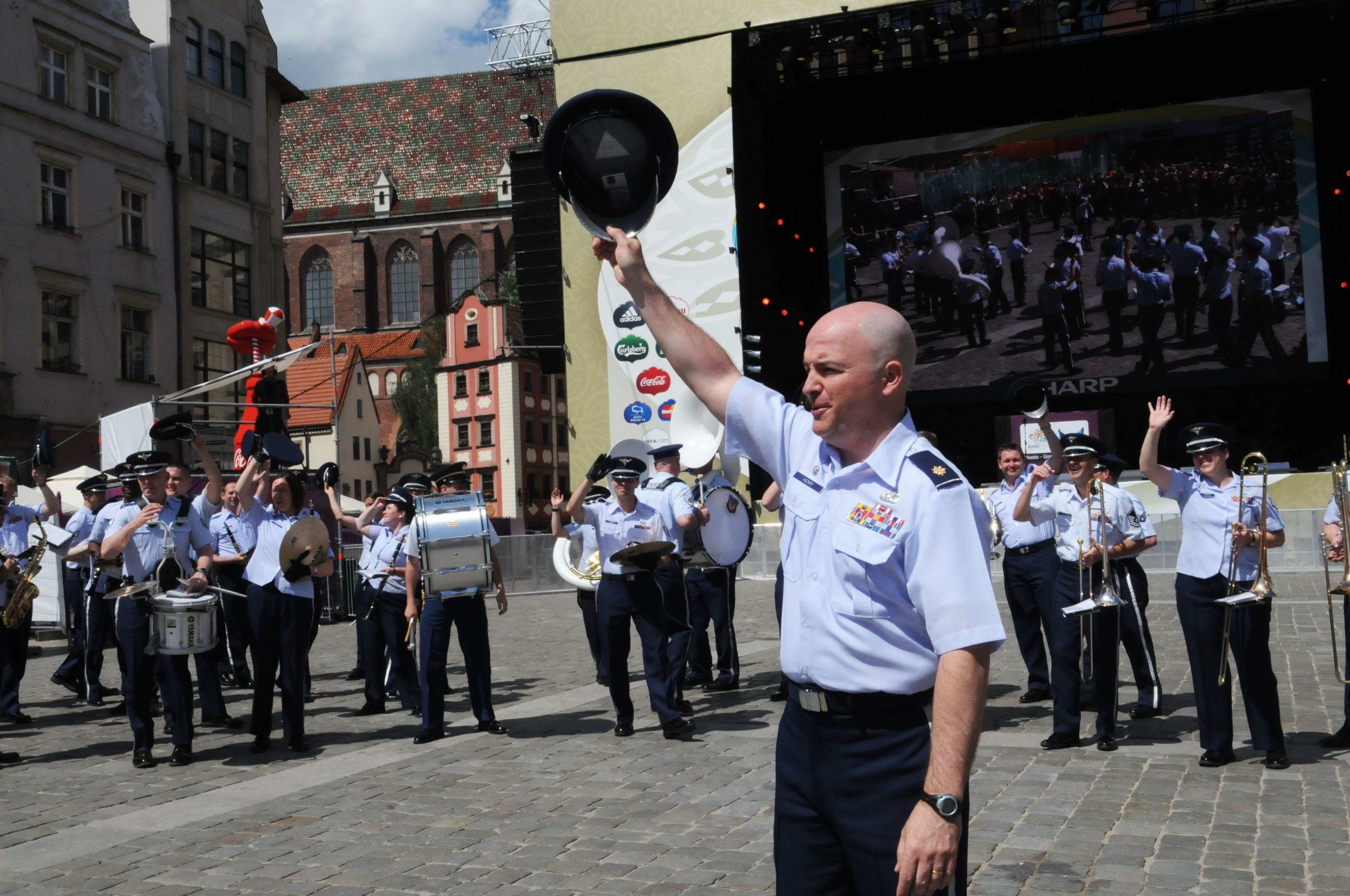 USAFE band builds partnerships through music at Polish bands festival ...