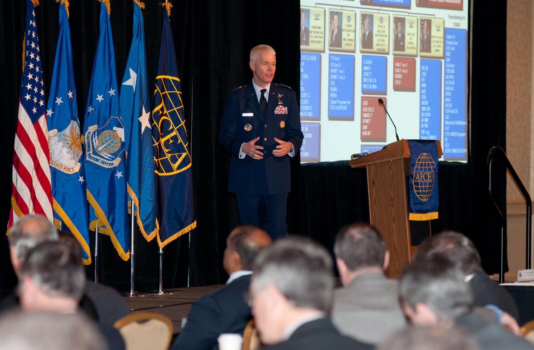 Lt. Gen. Davis speaks at the New Horizons Symposium.