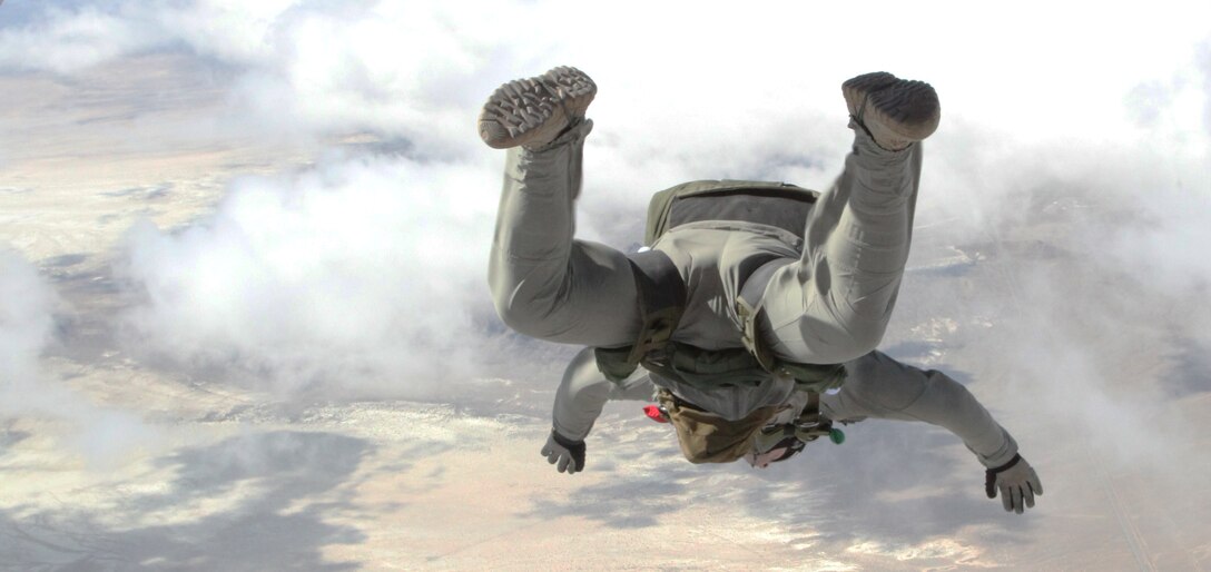 A Jumpmaster with U.S. Marine Corps Forces, Special Operations Command ...