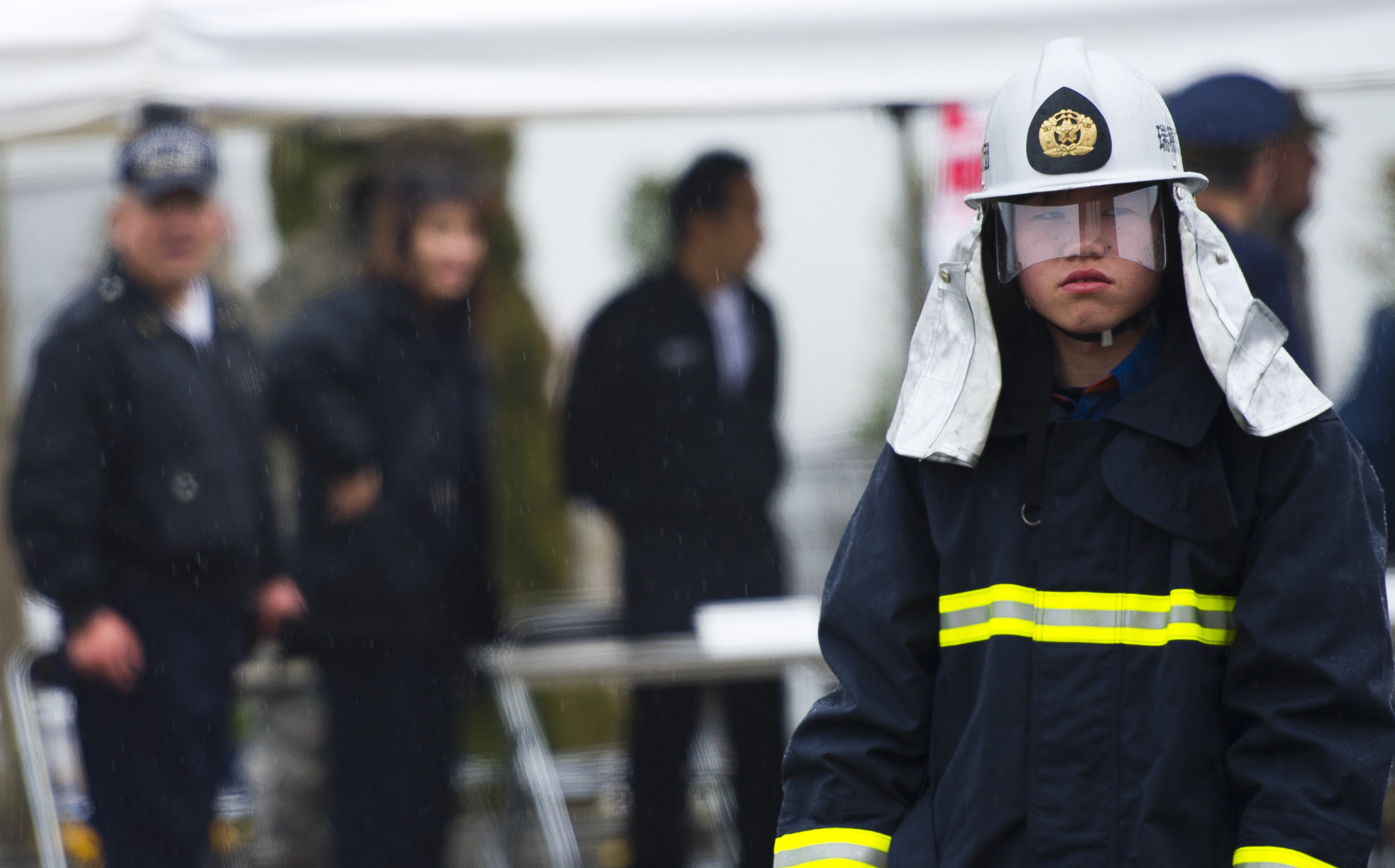 Yokota, local firefighters exercise their fire prevention ability