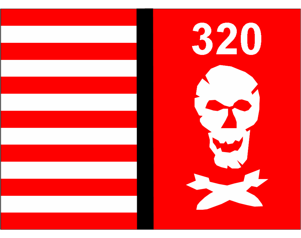 320 MS Jolly Roger Flag