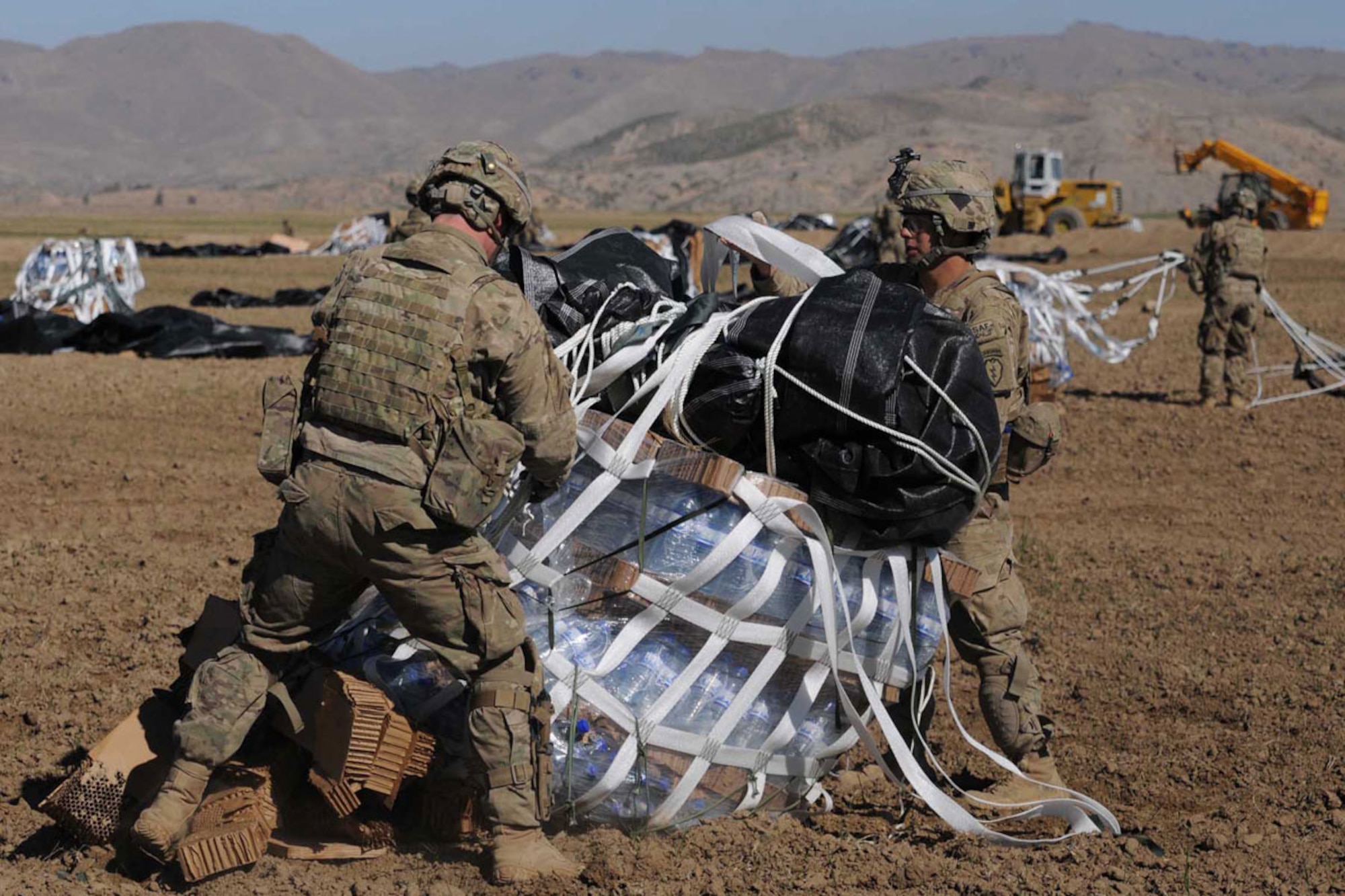 JOINT AIRDROP: Logistics operation resupplies Comabt Outpost Chergotah ...