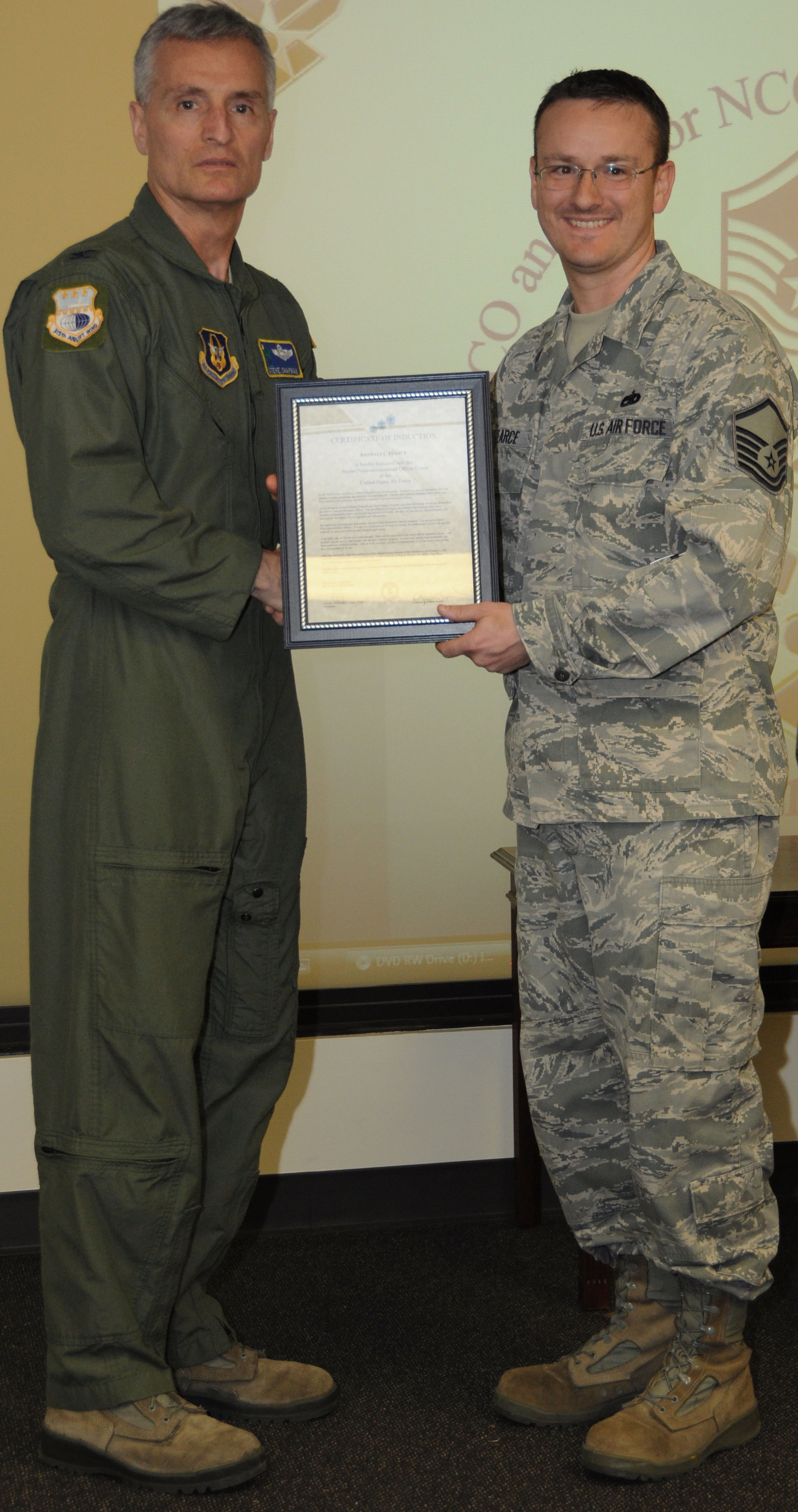 Col Chapman recognizes the 315th's newest NCOs > 315th Airlift Wing ...