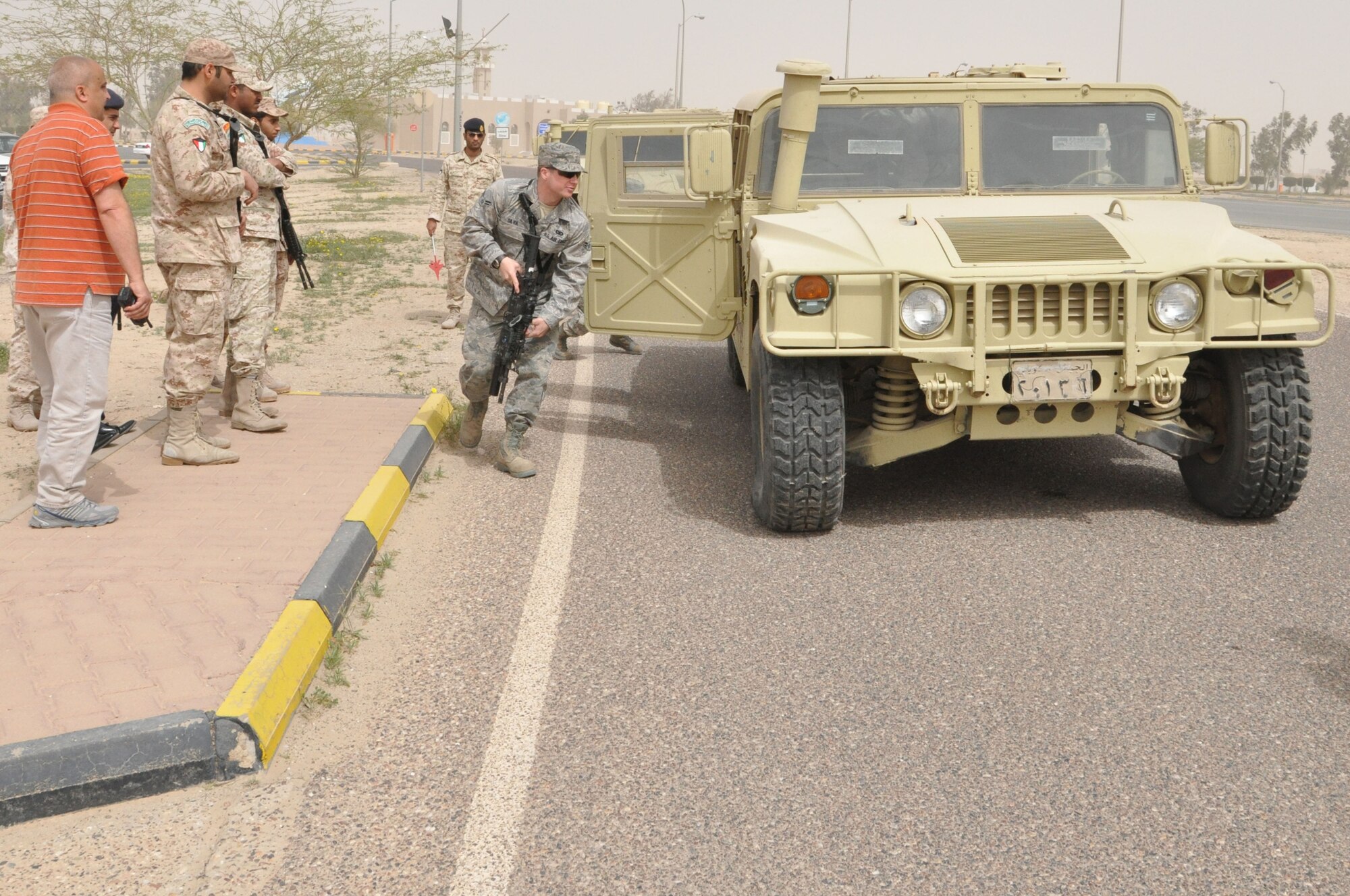 332nd ESFS trains host nation airmen on mounted ops > U.S. Air Forces ...