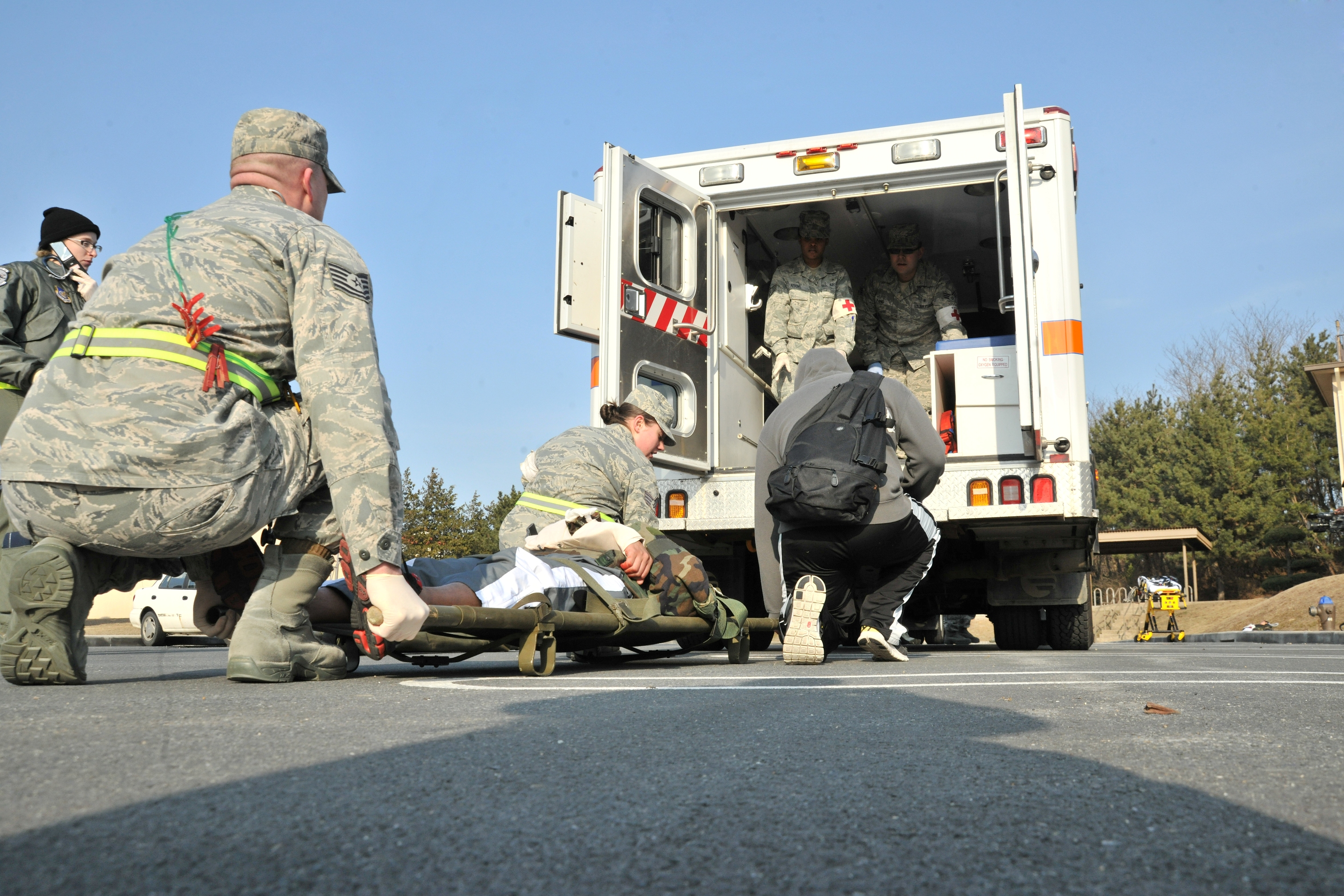 8th MDG practices emergency response > Kunsan Air Base > Kunsan Air Base