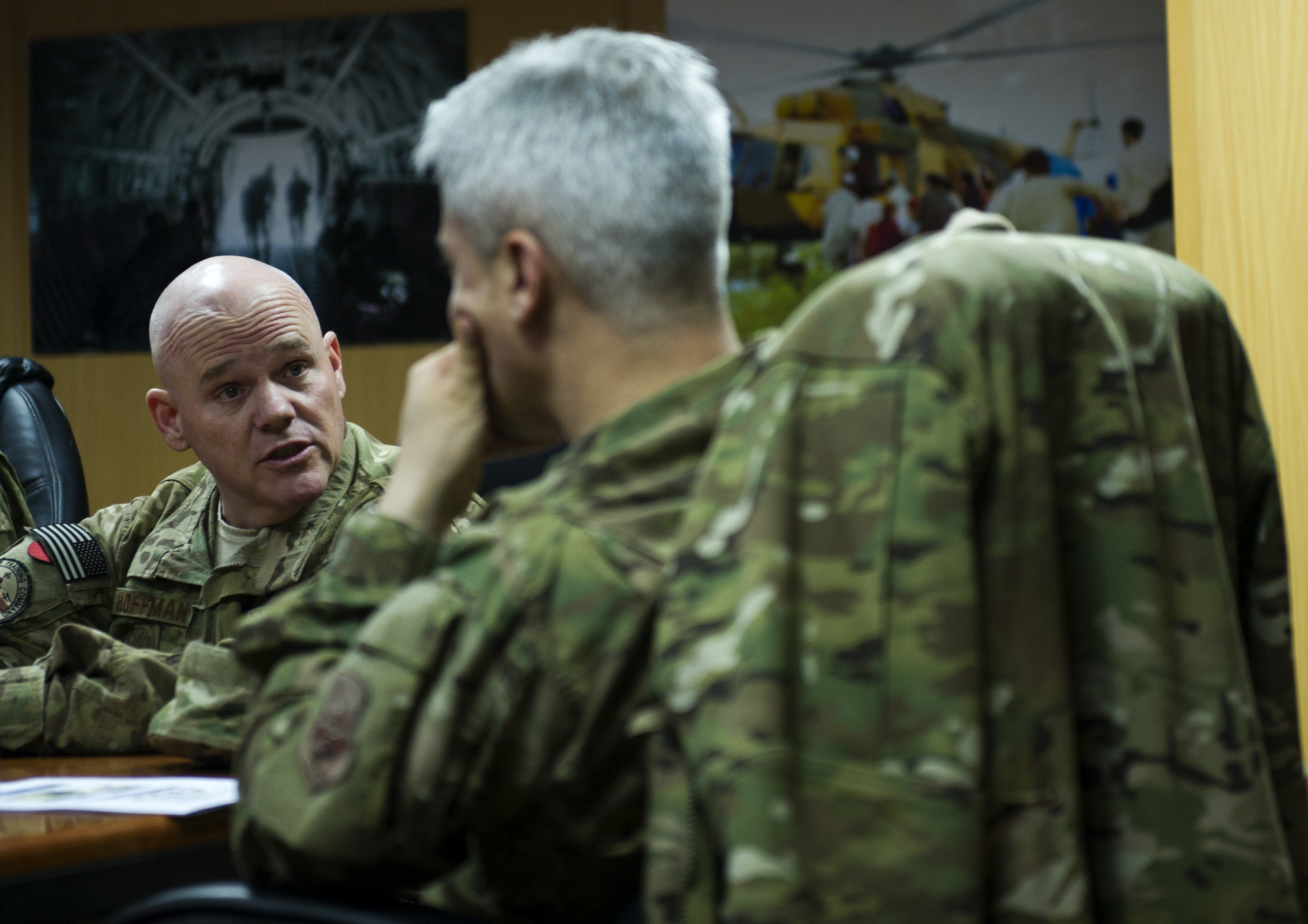 Shaking hands with Chief Sealey > U.S. Air Forces Central > Display
