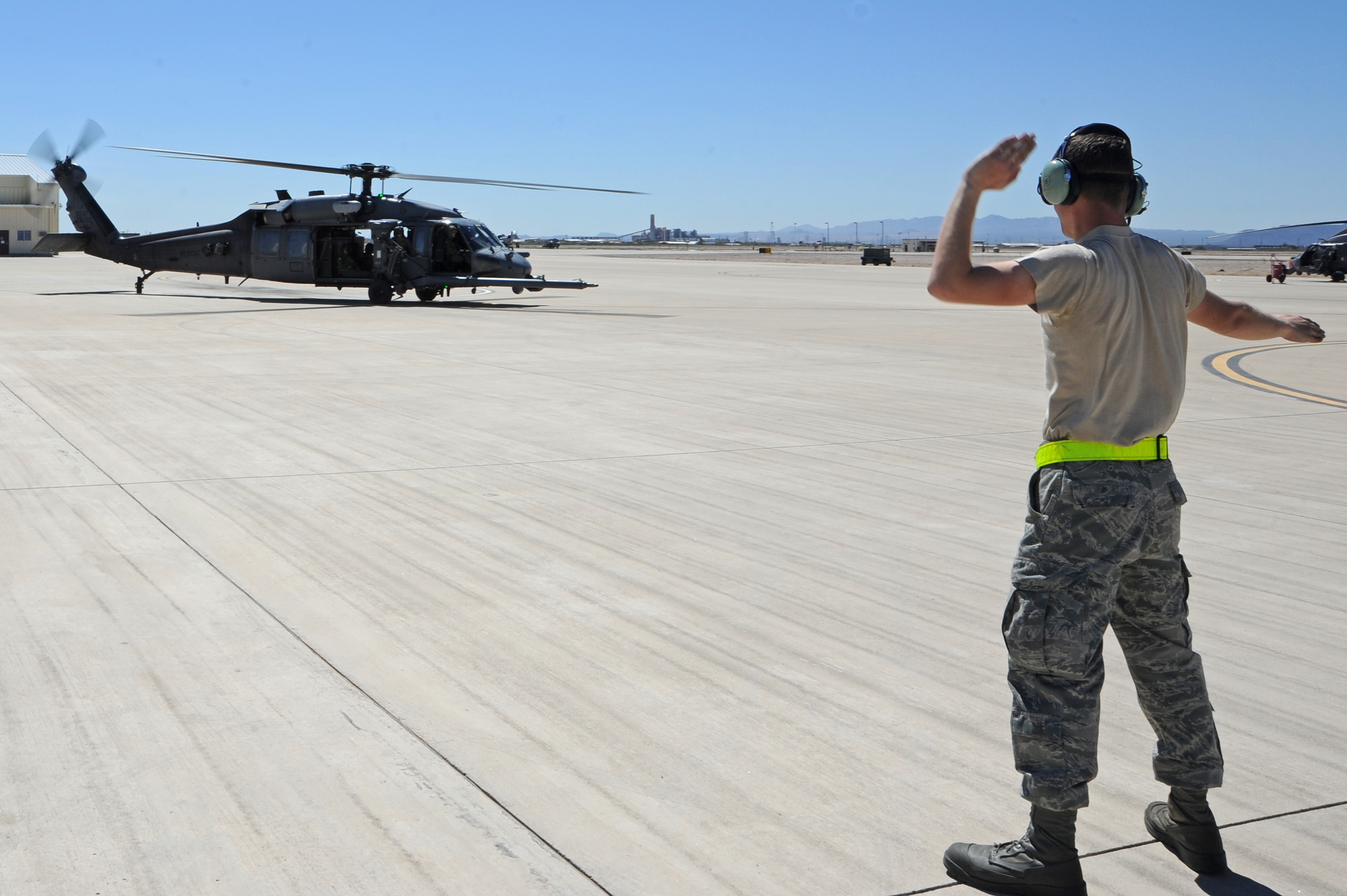 55th Rescue Squadron takes off