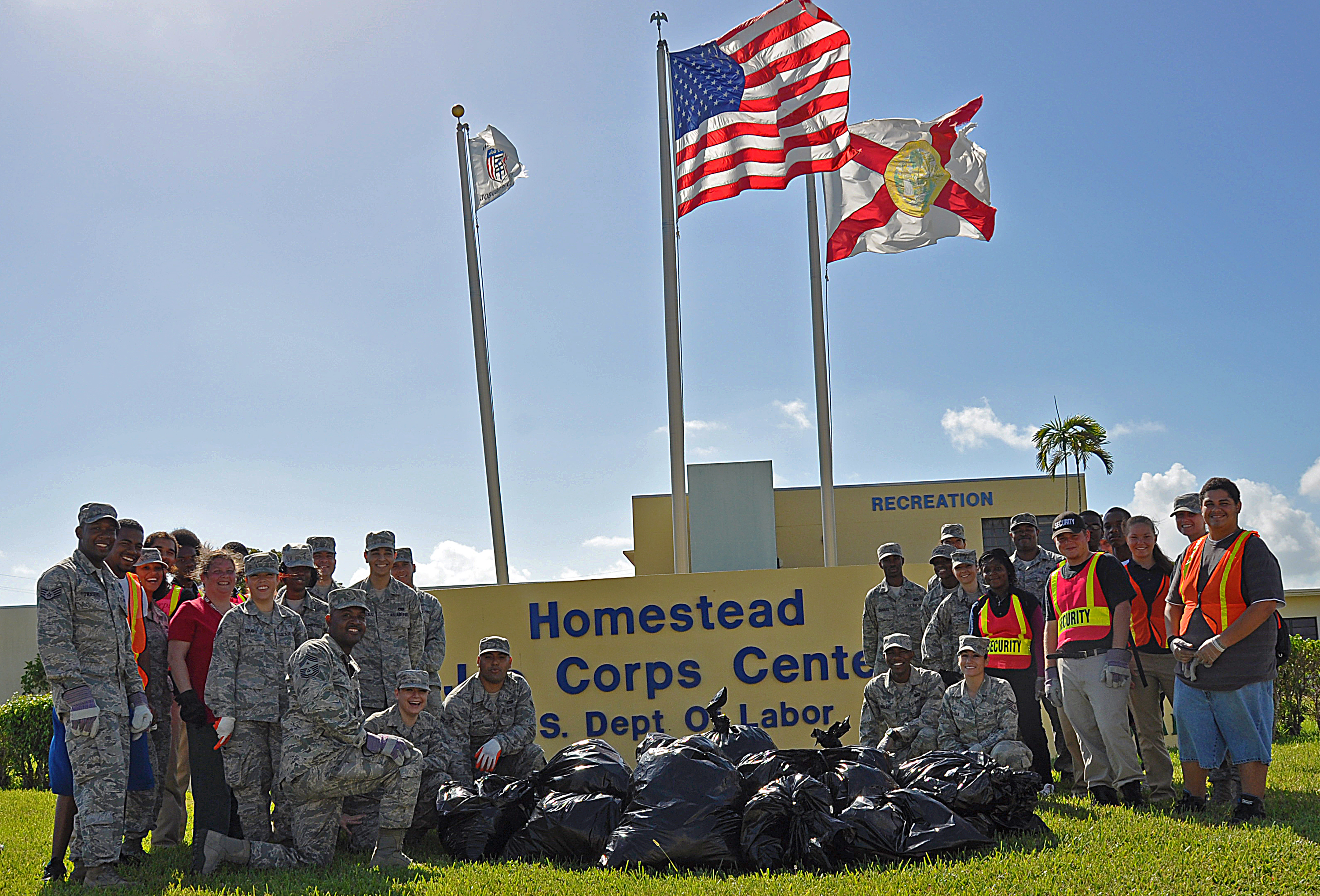 Community bands together to keep streets clean > Homestead Air Reserve ...