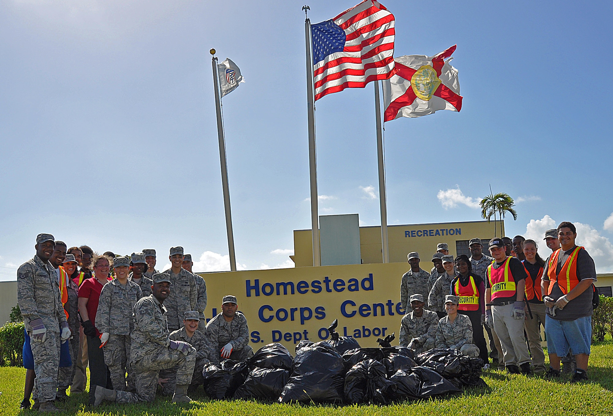 Community bands together to keep streets clean > Homestead Air Reserve ...