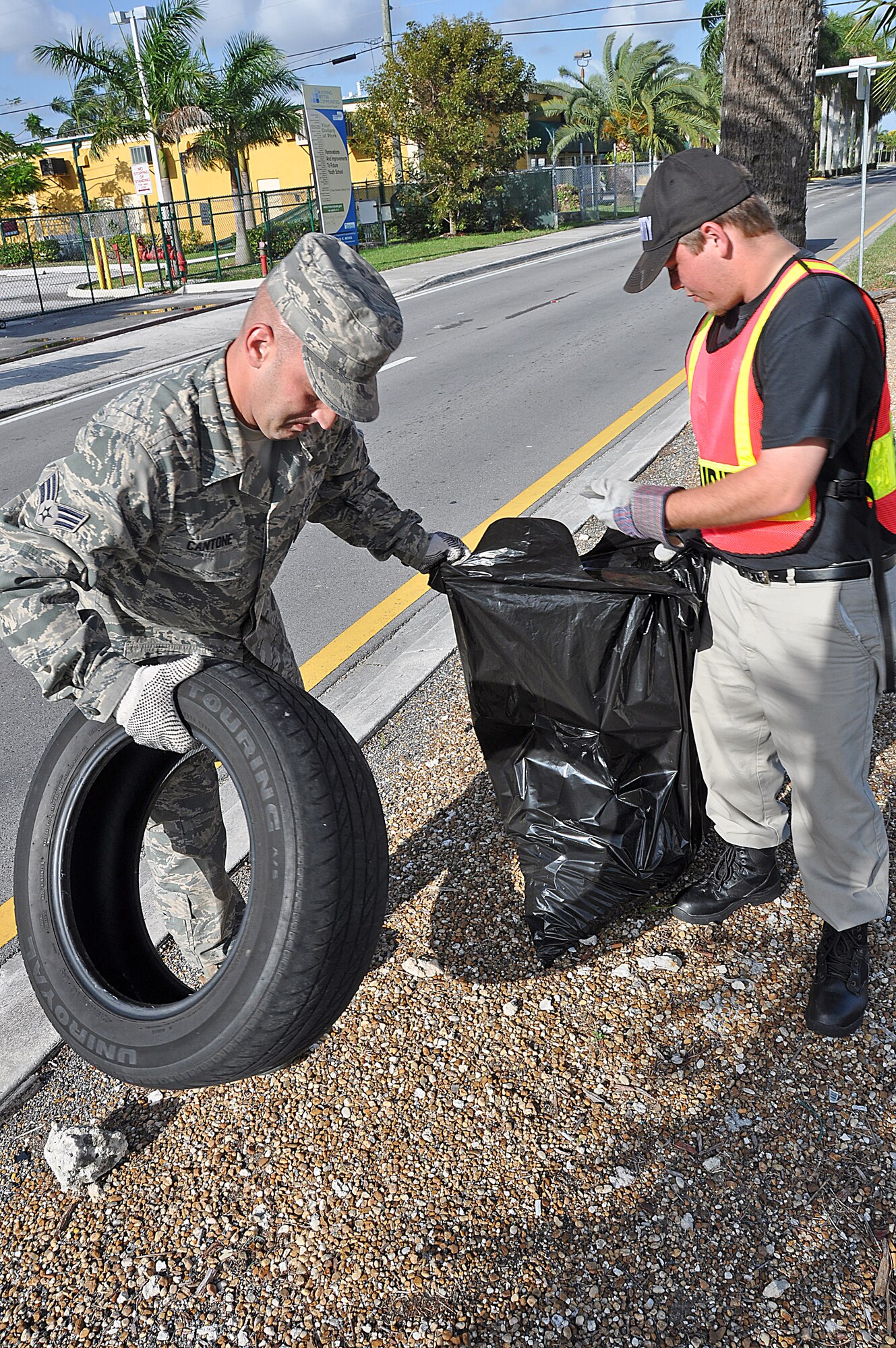 Community bands together to keep streets clean > Homestead Air Reserve ...