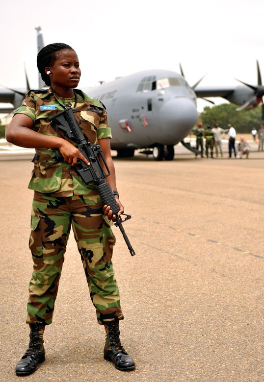 Hard work pays off for only female in APF security forces class > U.S ...