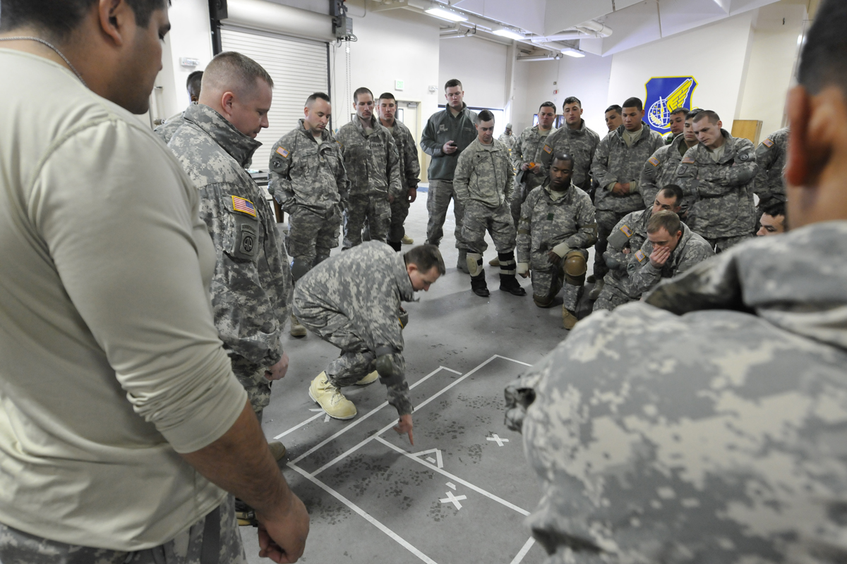 Air Drop over drop zone Malmute