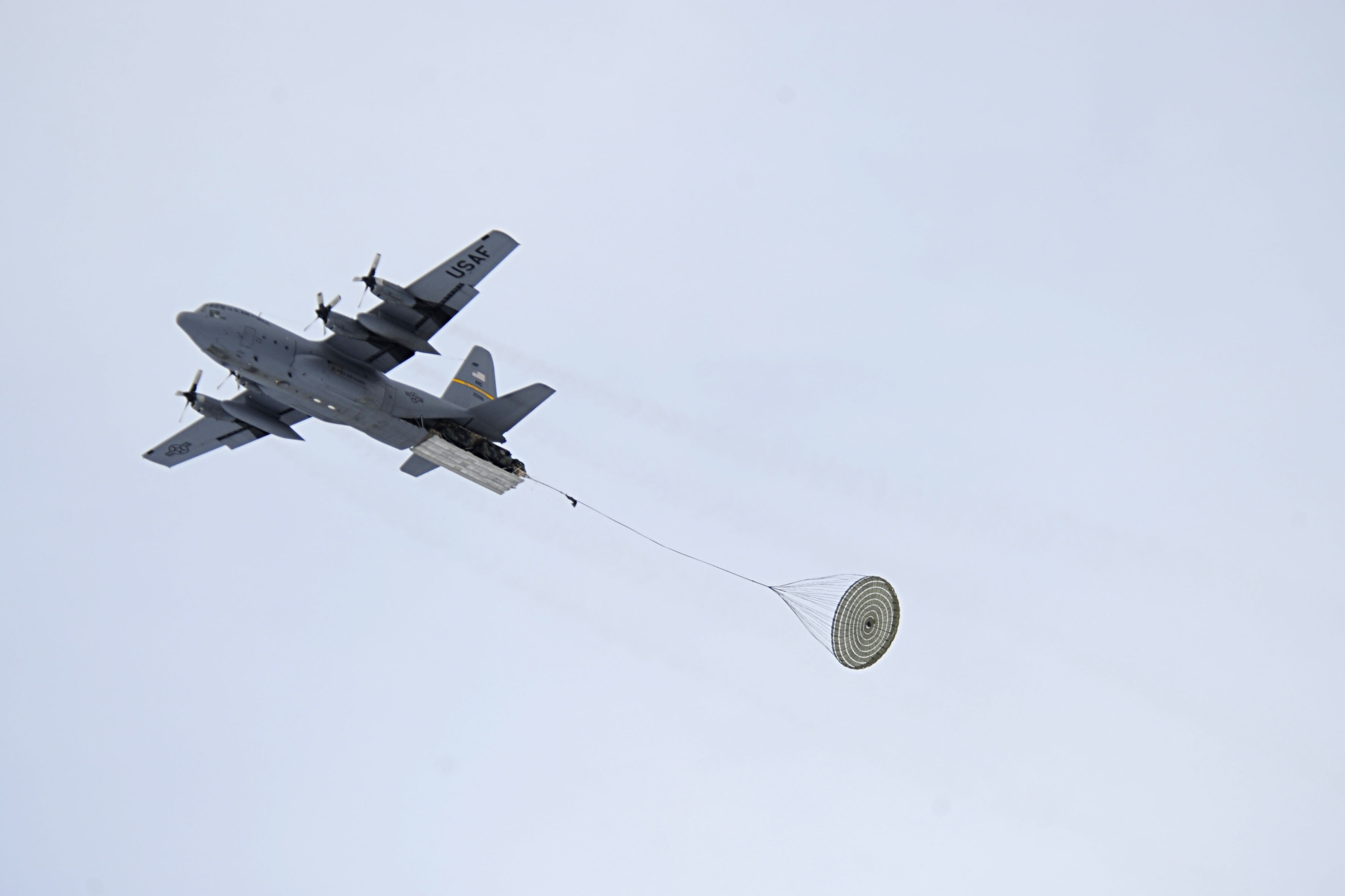 Air Drop over drop zone Malmute