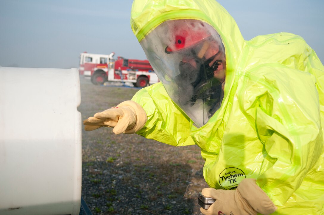 167AW Fire Fighters Receive HazMat Training