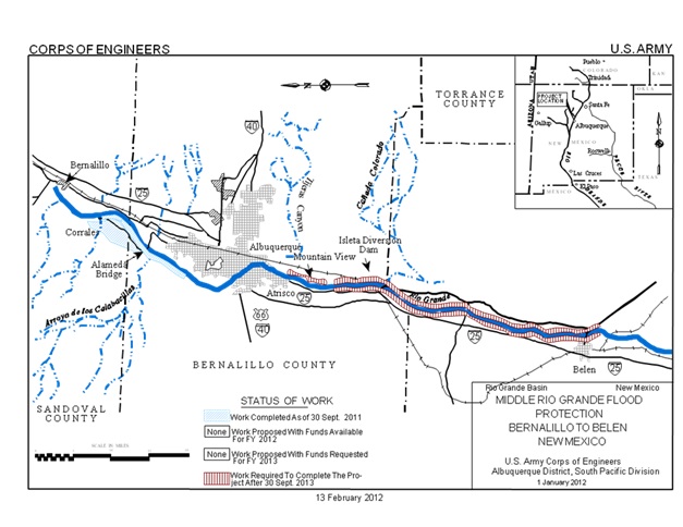 Middle Rio Grande, Bernalillo to Belen, New Mexico > Albuquerque District > Fact Sheet Article View
