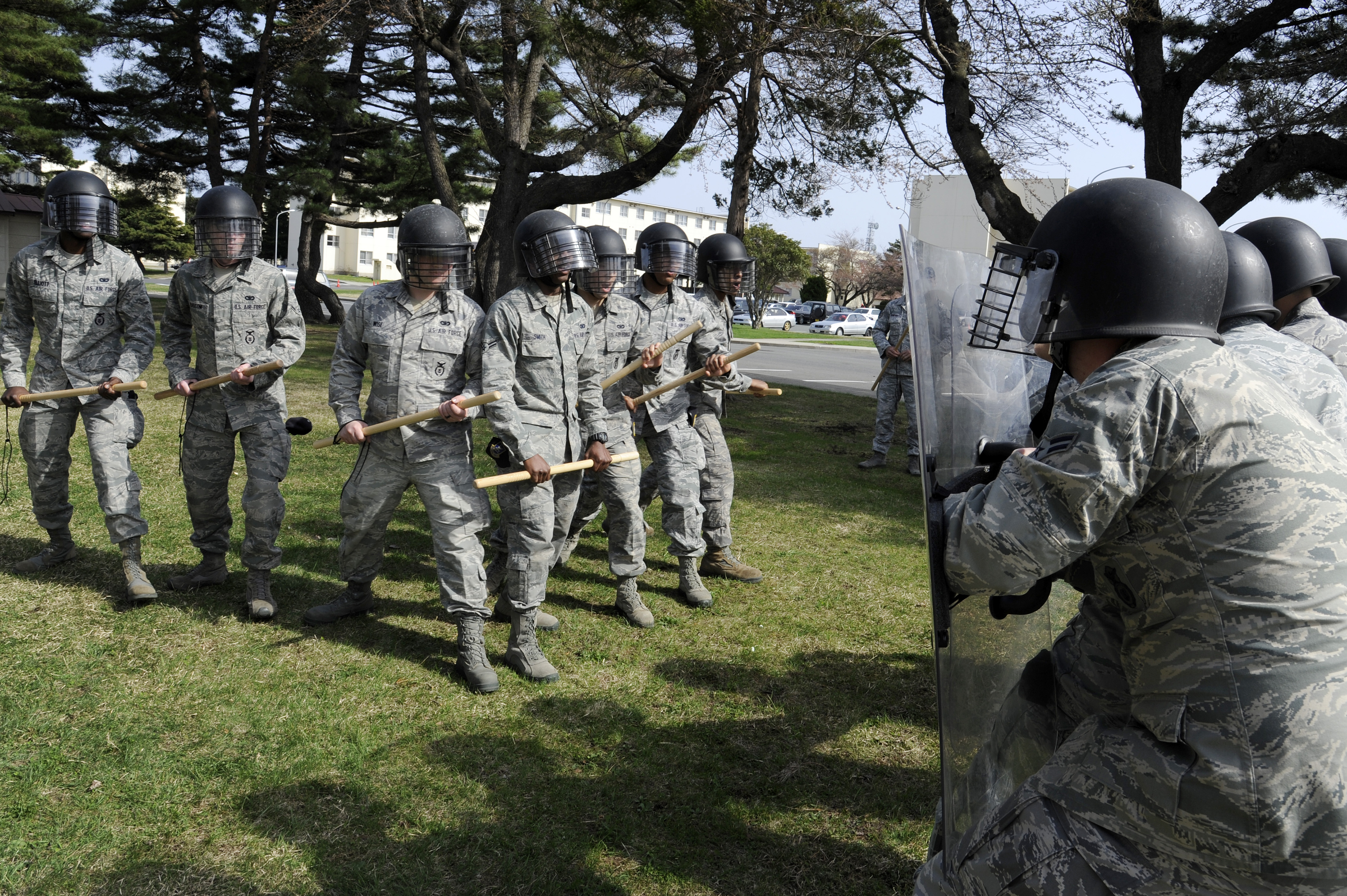 Show of force: Misawa SFS conducts crowd control training > Pacific Air ...