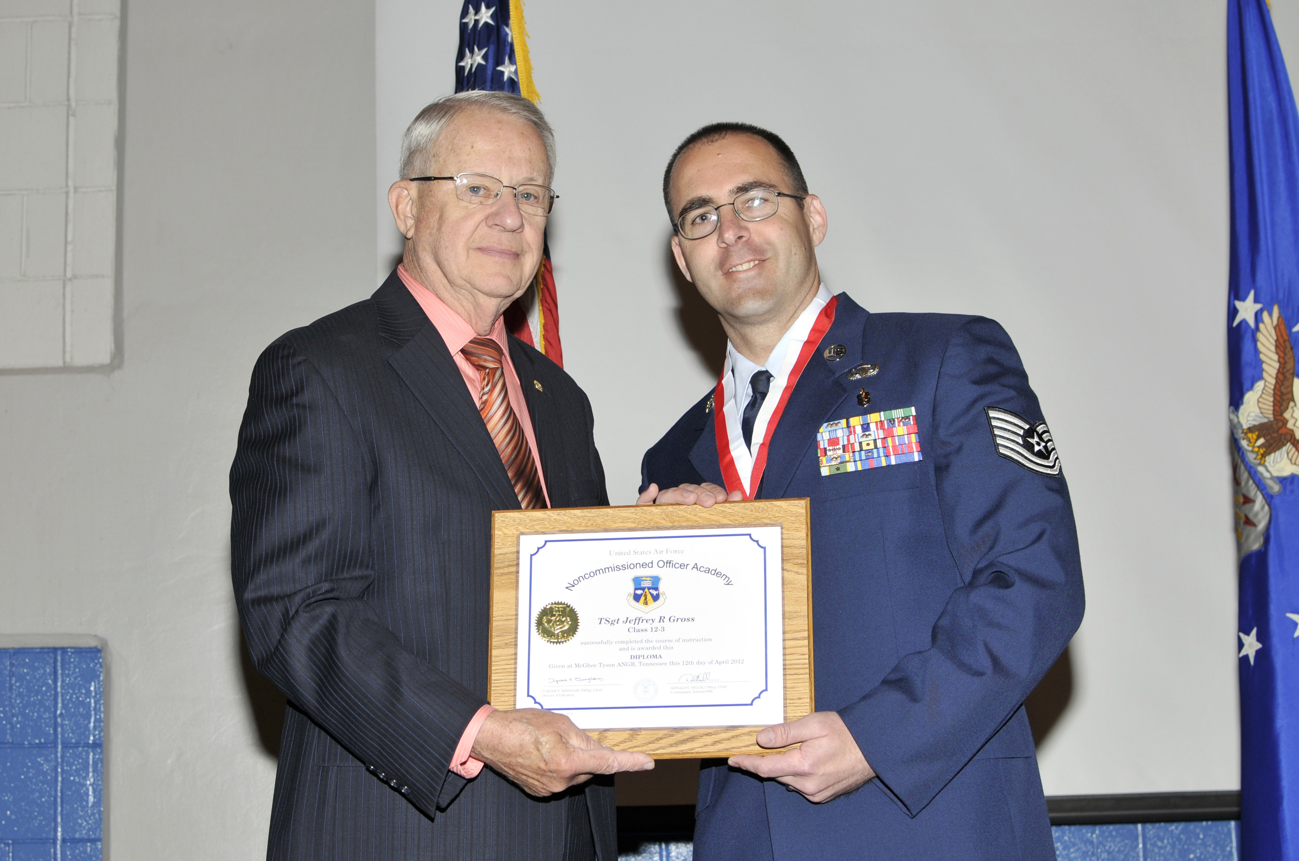 NCOA Class 12-3 EPME student receives distinguished graduate award