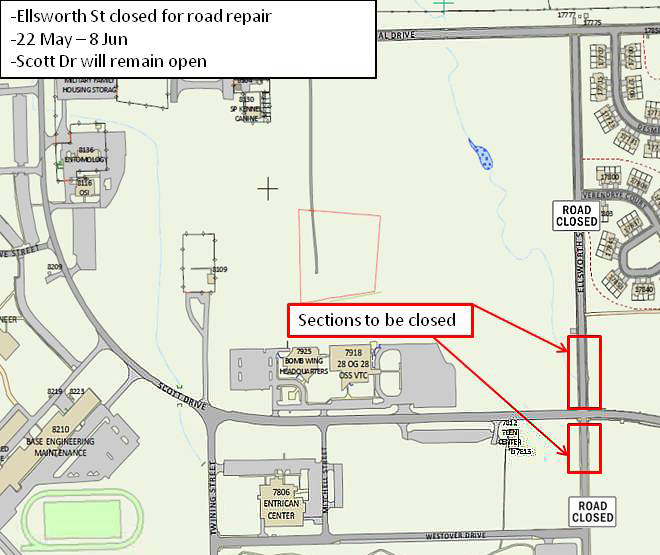 Base road closures to begin May 22