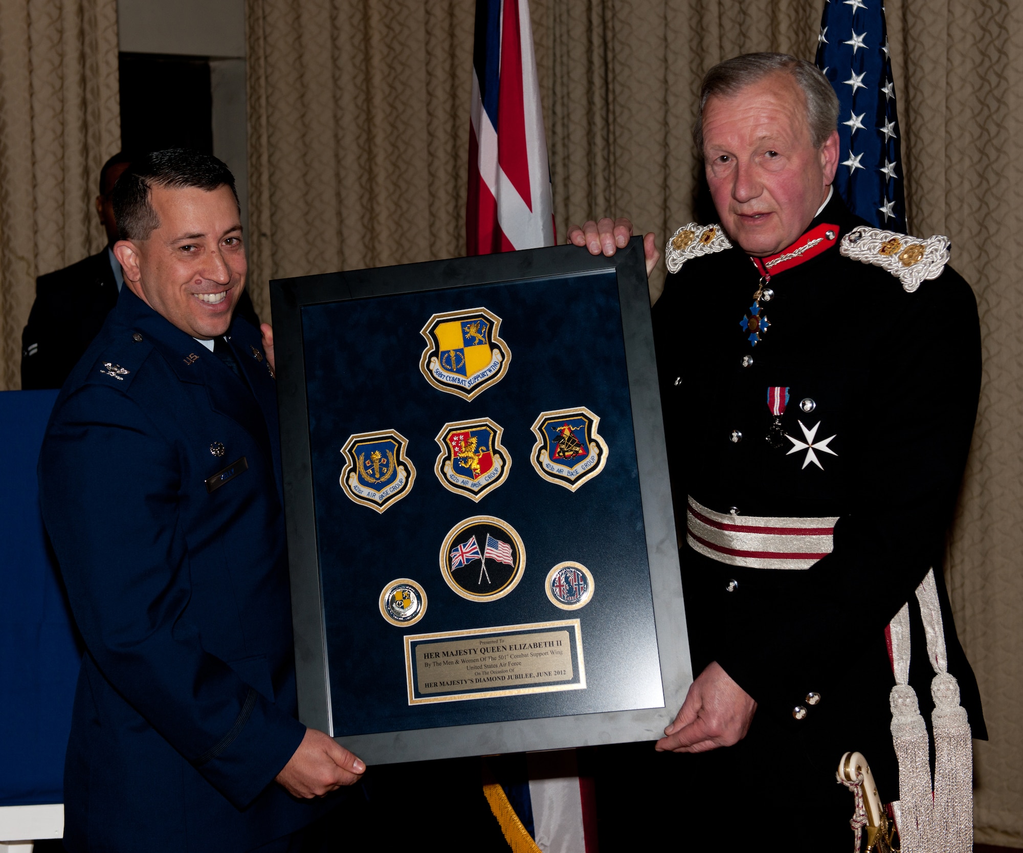 501st CSW presents gift for Queen Elizabeth II, honors 60 years of ...