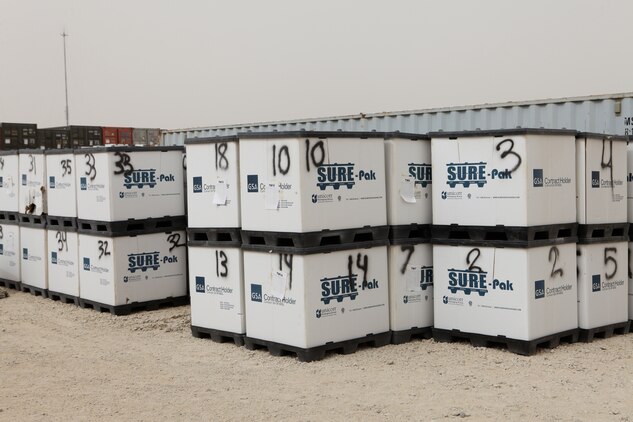 Logistics Marines, sailors transfer excess medical supplies to Afghan ...