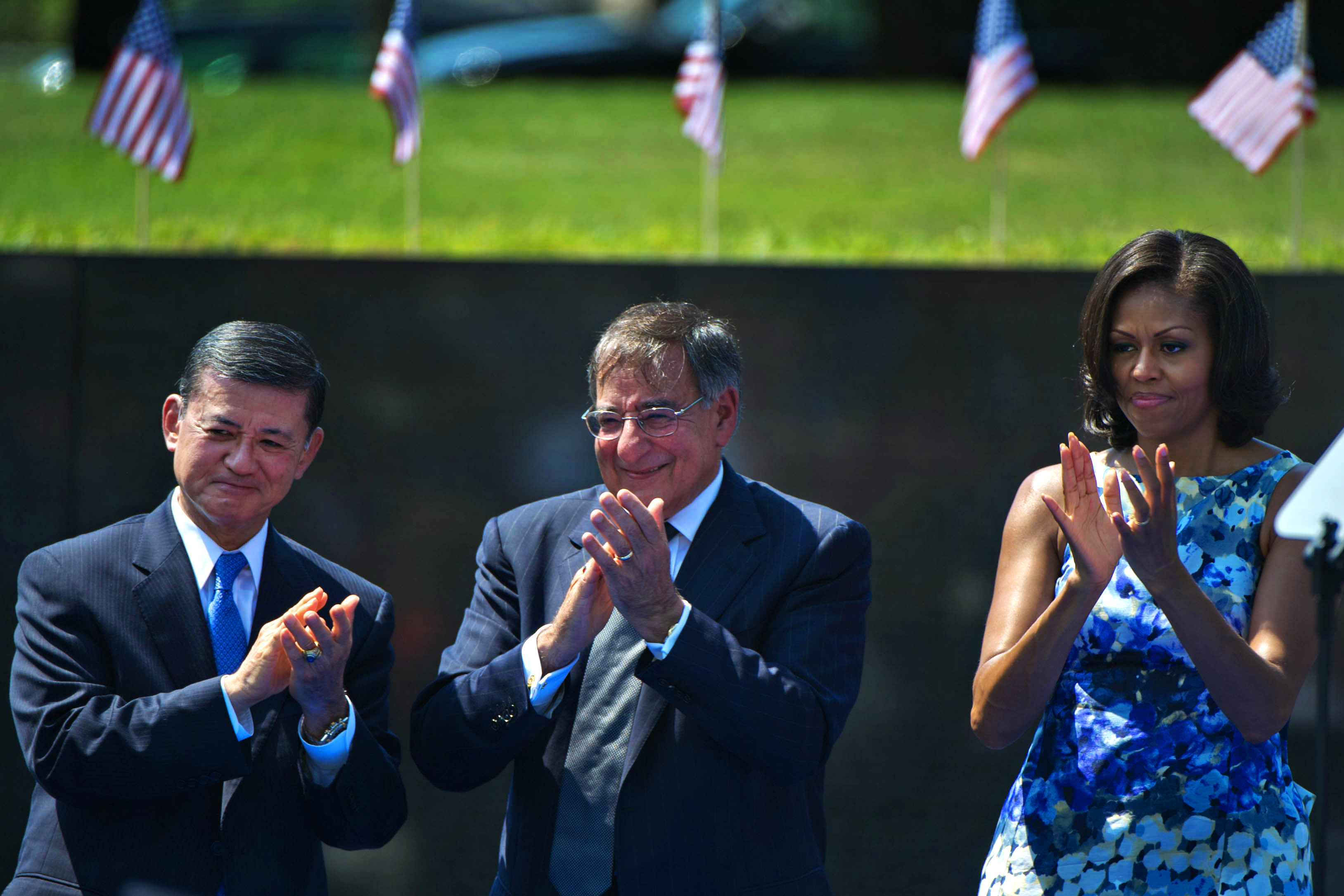Veterans Administration Secretary Eric K. Shinseki, Defense Secretary ...