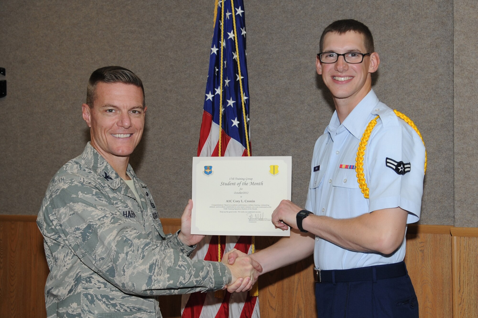 October Student of the Month > Goodfellow Air Force Base > Article Display