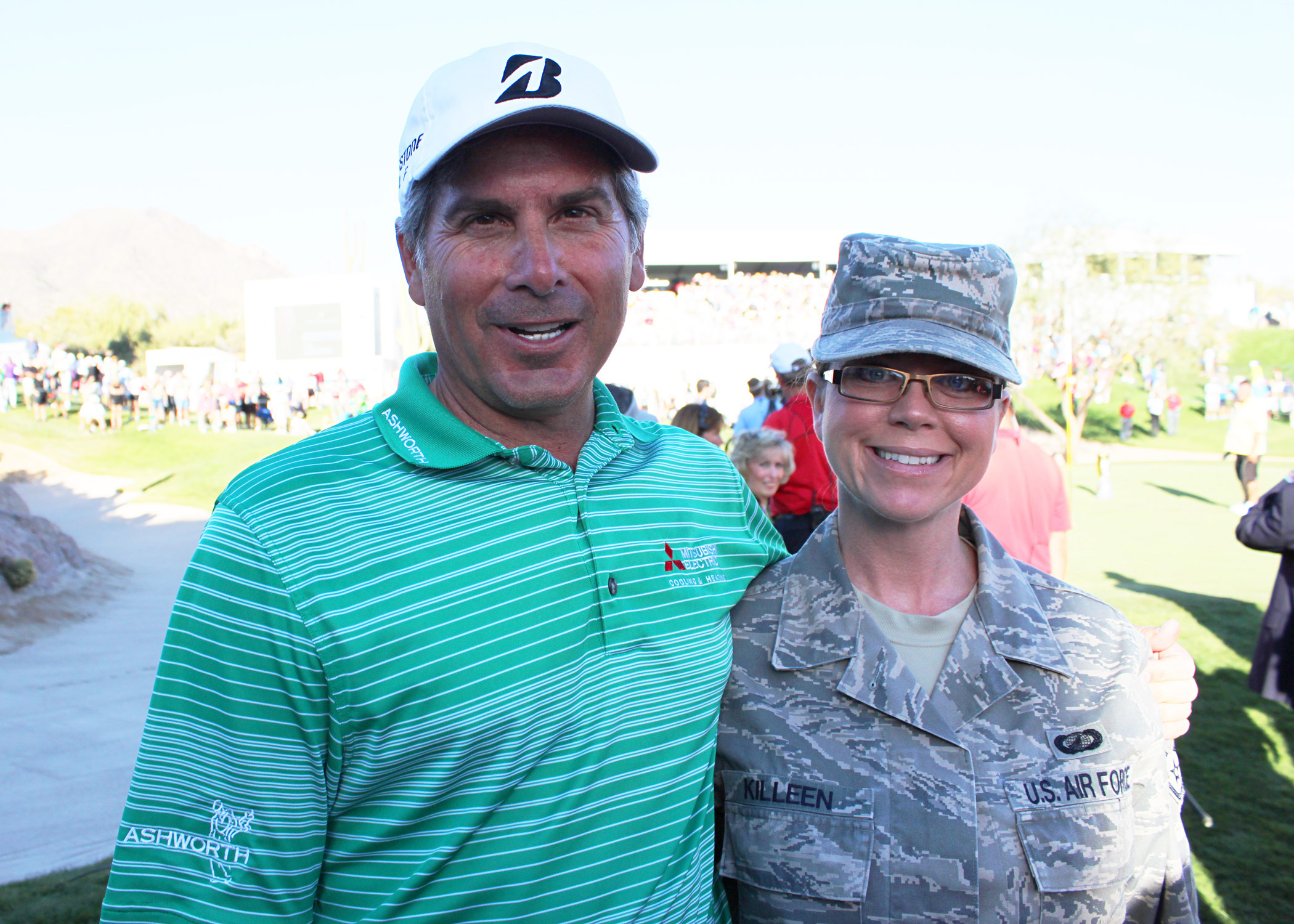 Fred Couples, has support from his Air Force family