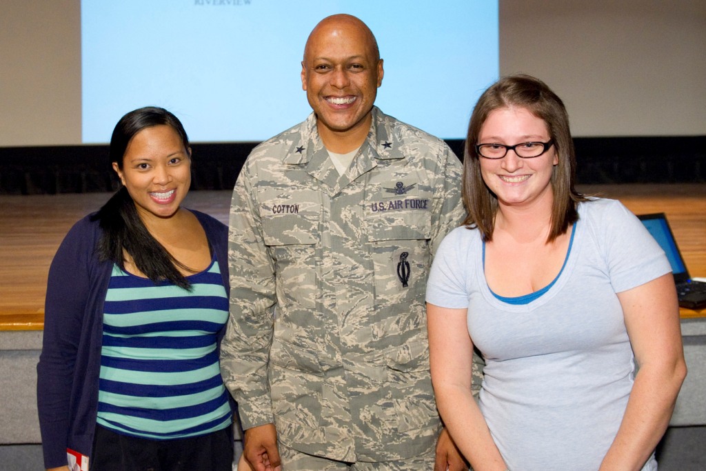 General Cotton poses with winners of the Patrick AFB "Name that ...