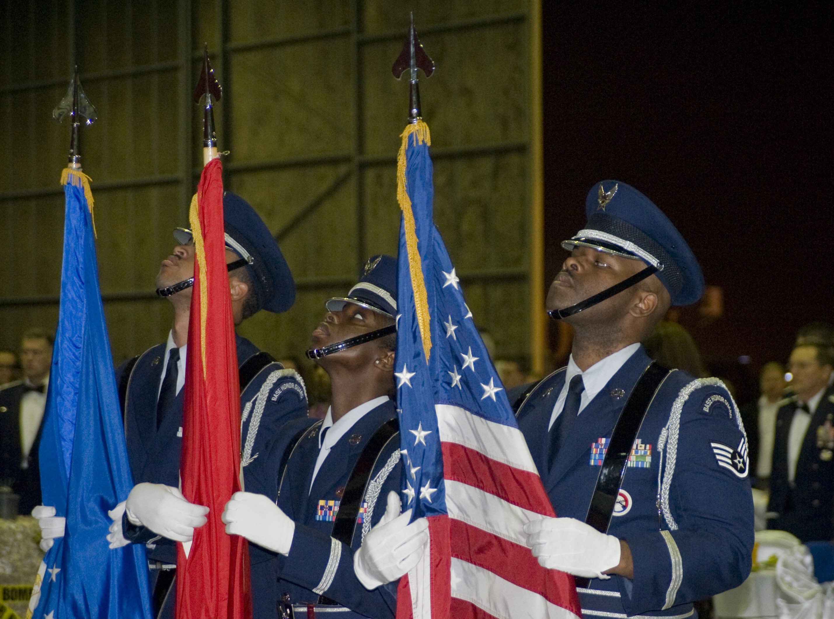 Airmen celebrate during Formal Dining-Out