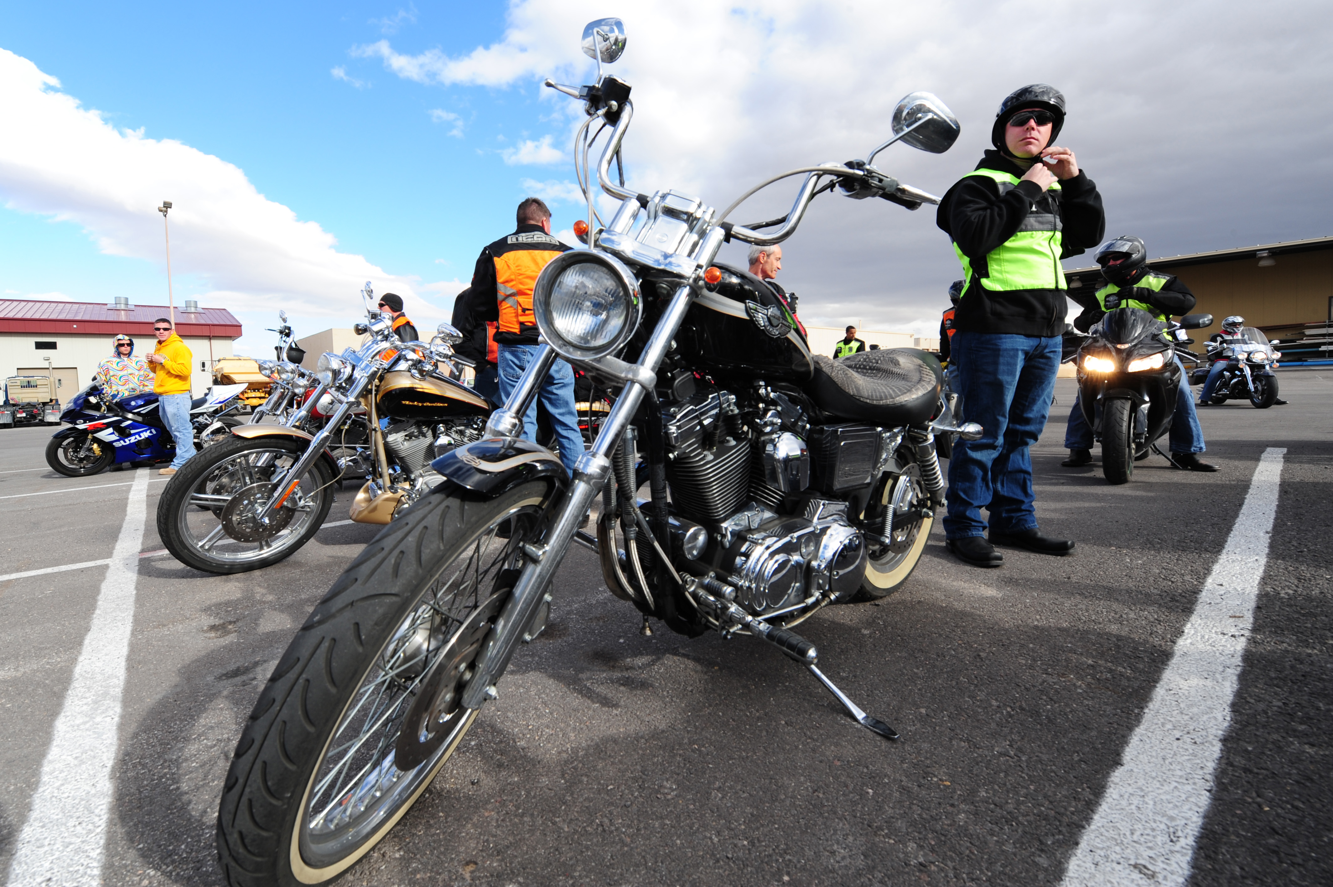 820th RED HORSE Motorcycle Mentorship Safety Ride