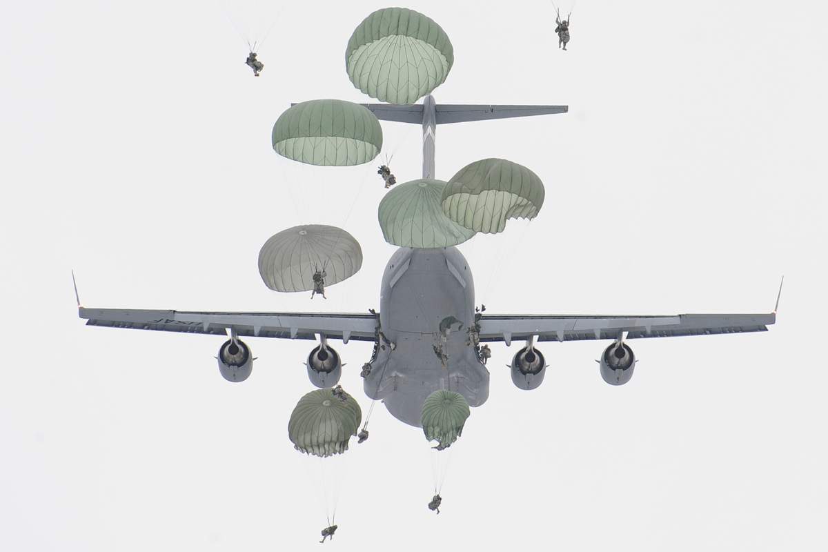 JBER training parachute assault