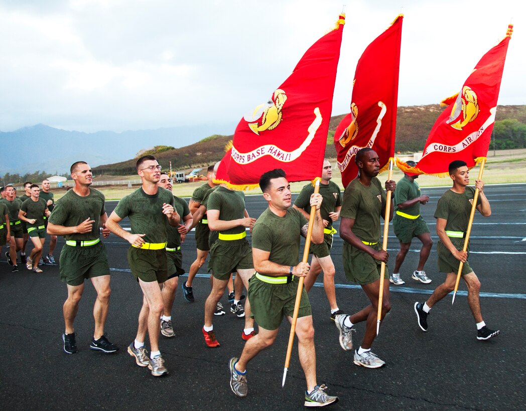 A little run: HQBN, MCAS run to celebrate 237th Marine Corps birthday