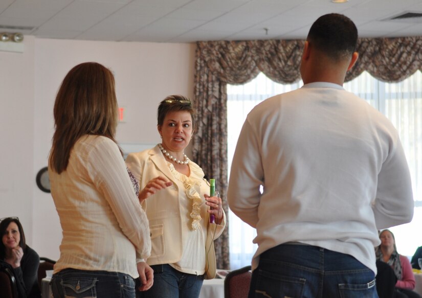 Tough Love Jacey Eckhart Imparts Spartan Wisdom To Military Couples Joint Base Langley