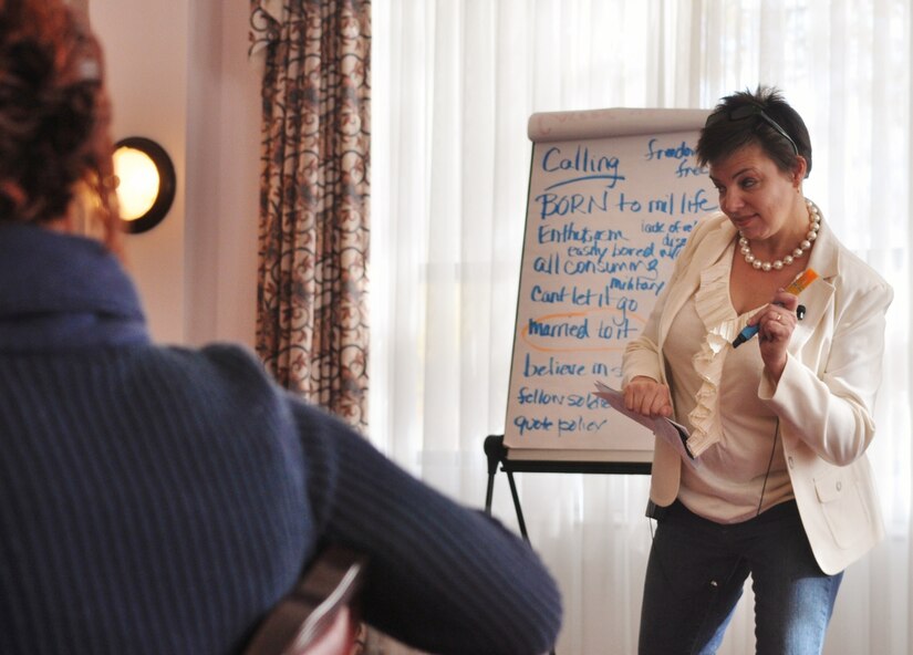 Tough Love Jacey Eckhart Imparts Spartan Wisdom To Military Couples Joint Base Langley