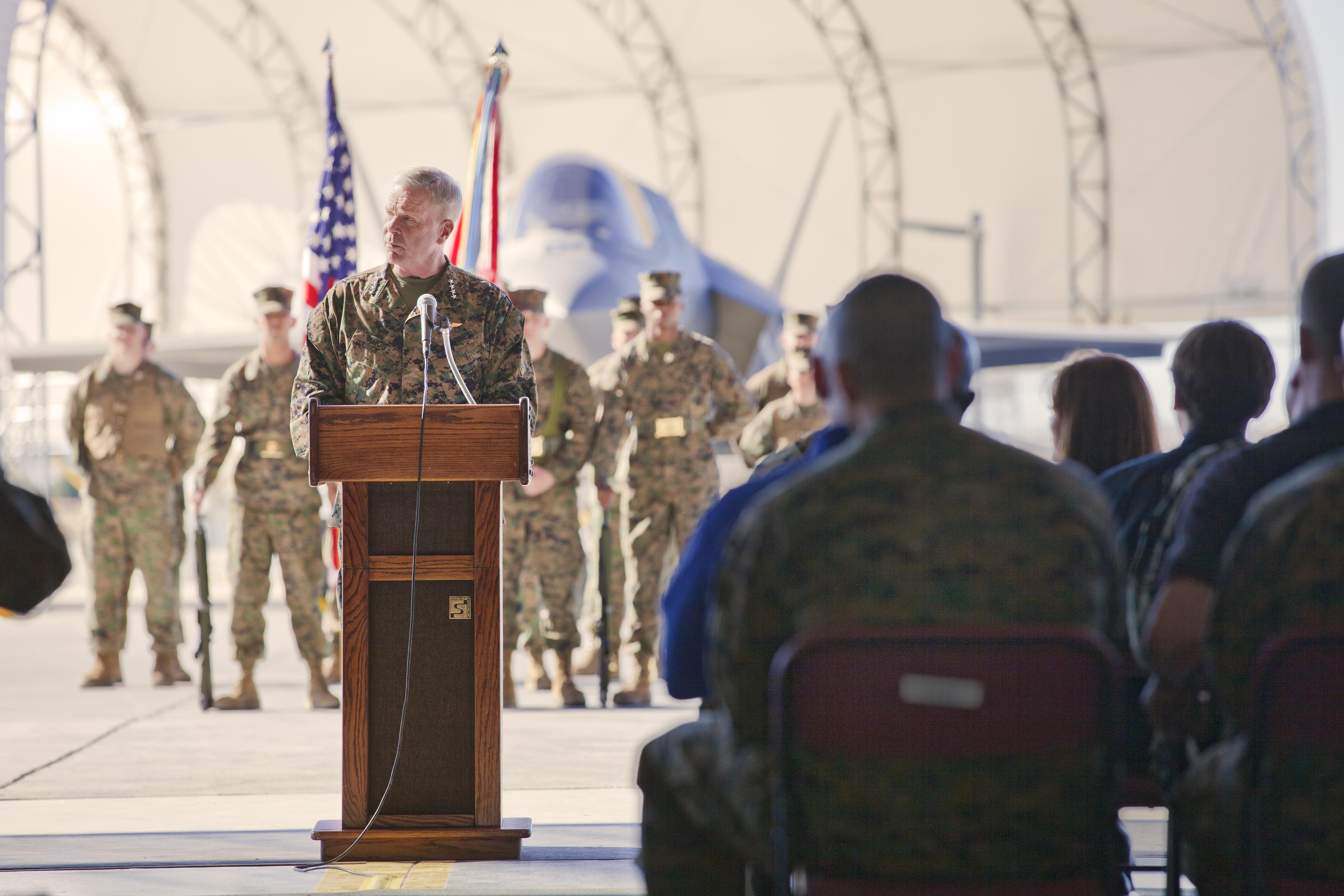 VMFA-121 re-designation ceremony