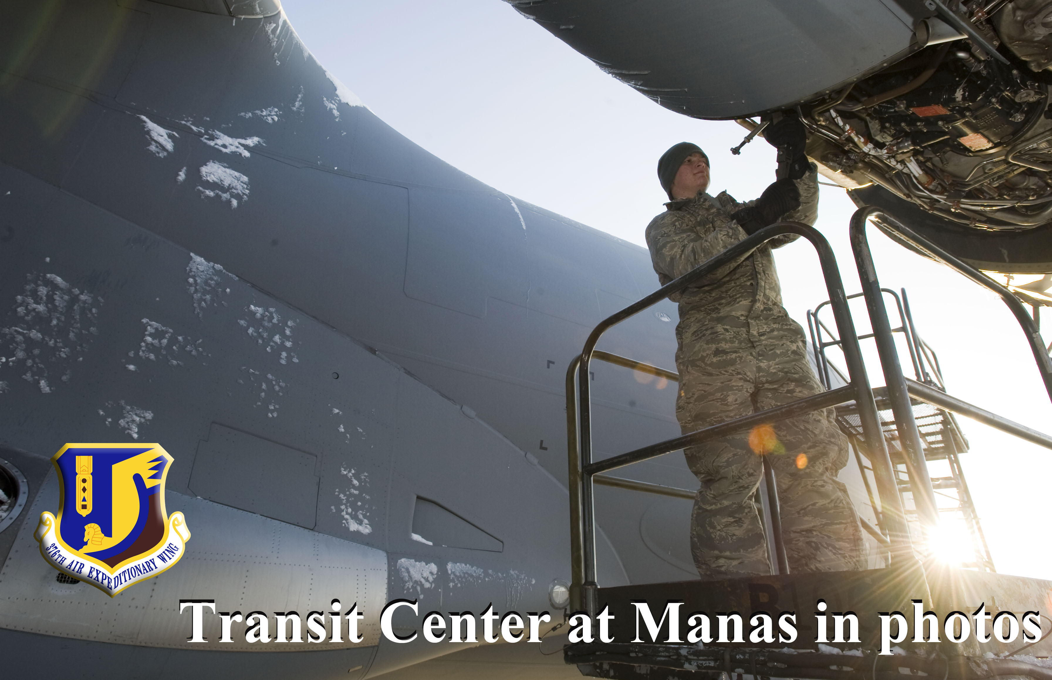 Transit Center at Manas in photos