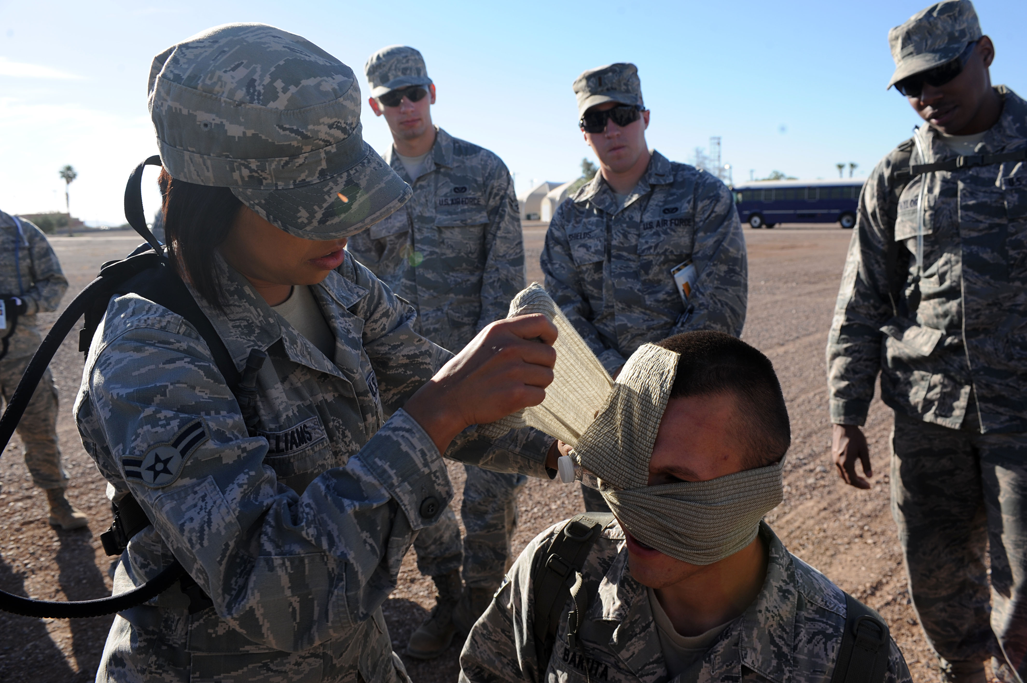 56 CES bivouac training