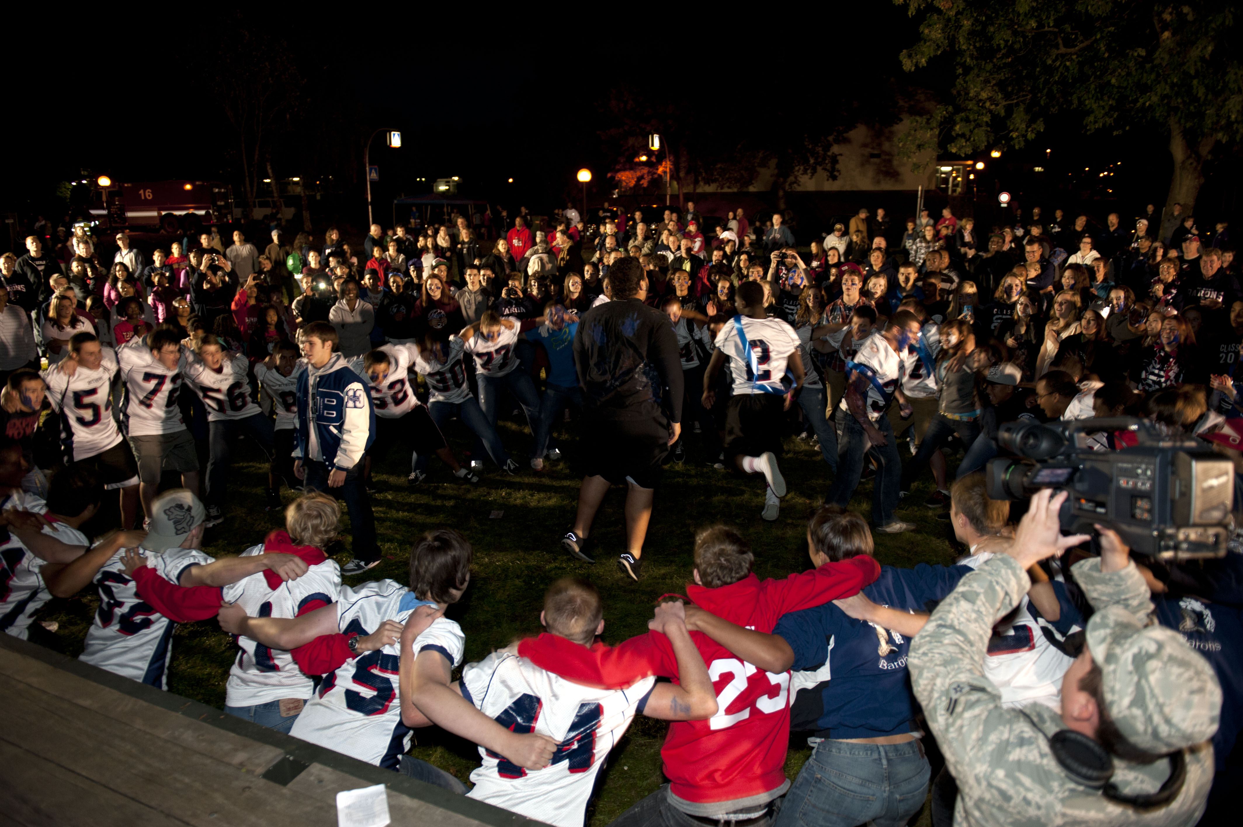 High School pep rally inspires spirit in students > Spangdahlem Air ...