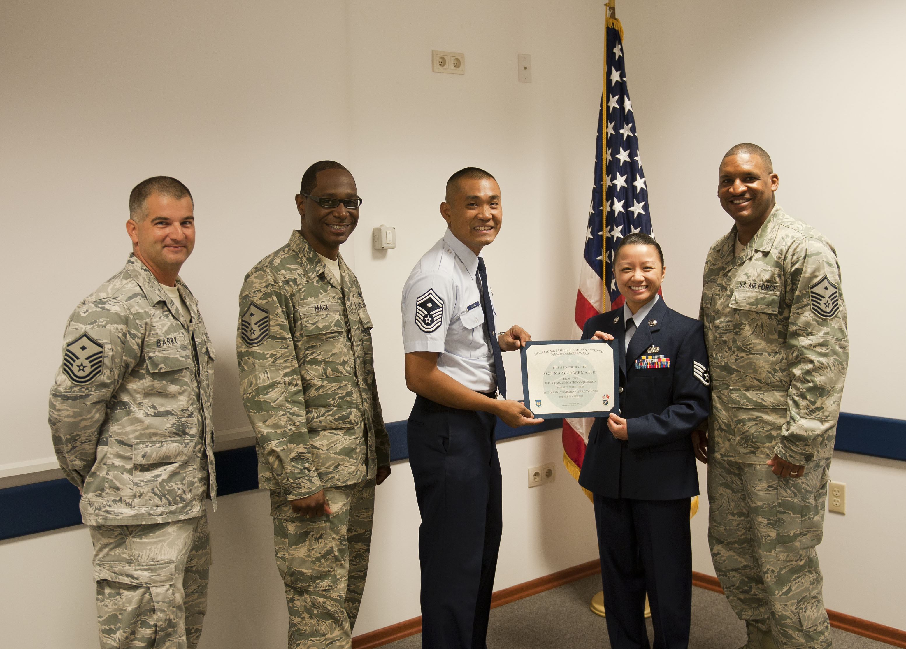 39th CS Airman receives Diamond Sharp Award > Incirlik Air Base ... 39th CS Airman receives Diamond Sharp Award > Incirlik Air Base ...