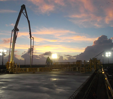 Tamiami Trail bridge construction