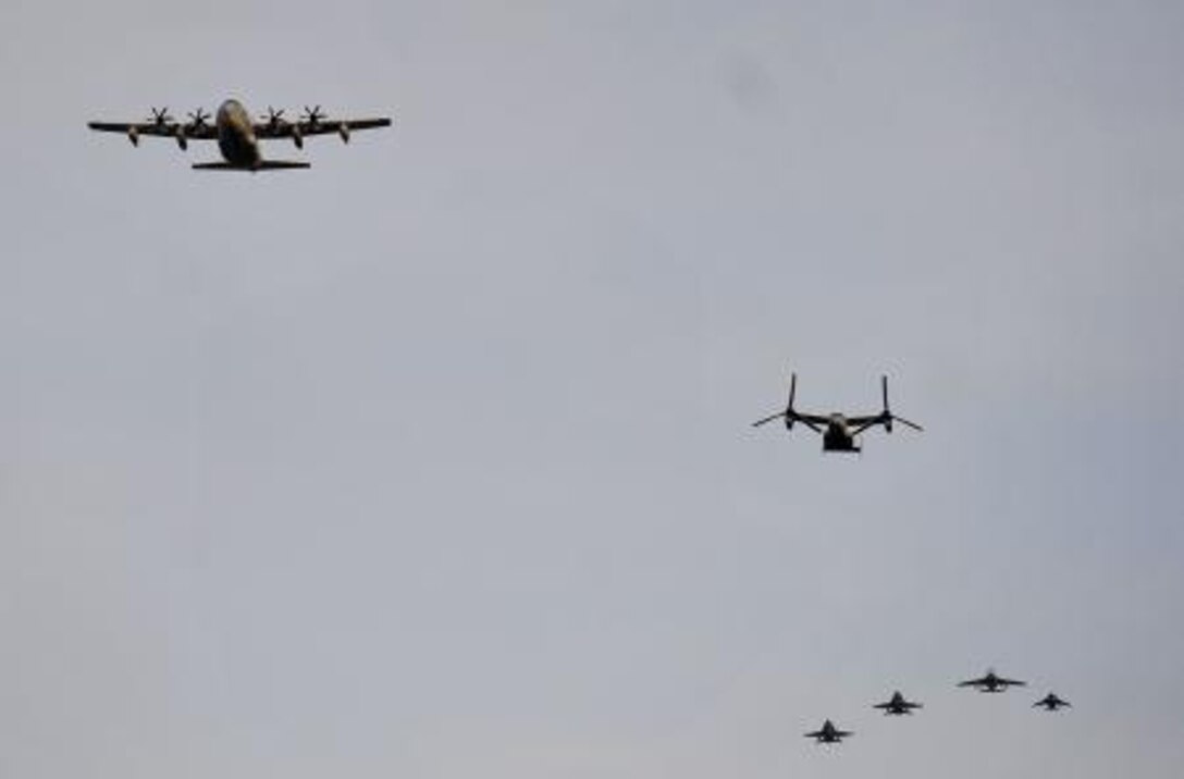 MARINE AVIATION CENTENNIAL FLYOVER